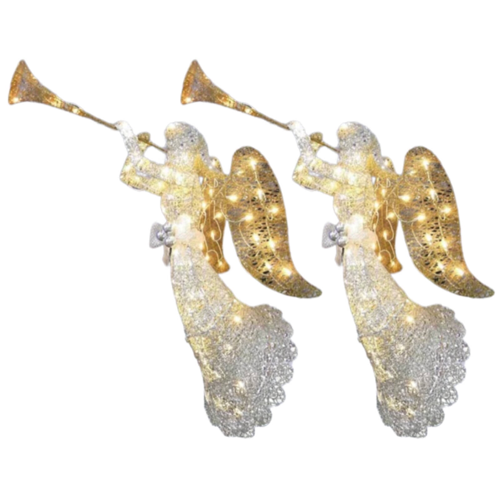 HIBIBUD 2Pcs Christmas Tree Topper,Classic Holiday Designs Led ...