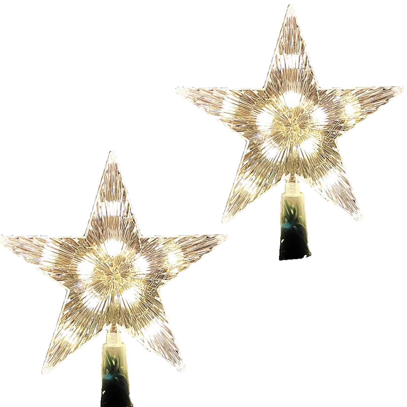 HIBIBUD 2Pcs Christmas Tree Topper,Delicate Angel Wings Tree Topper ...