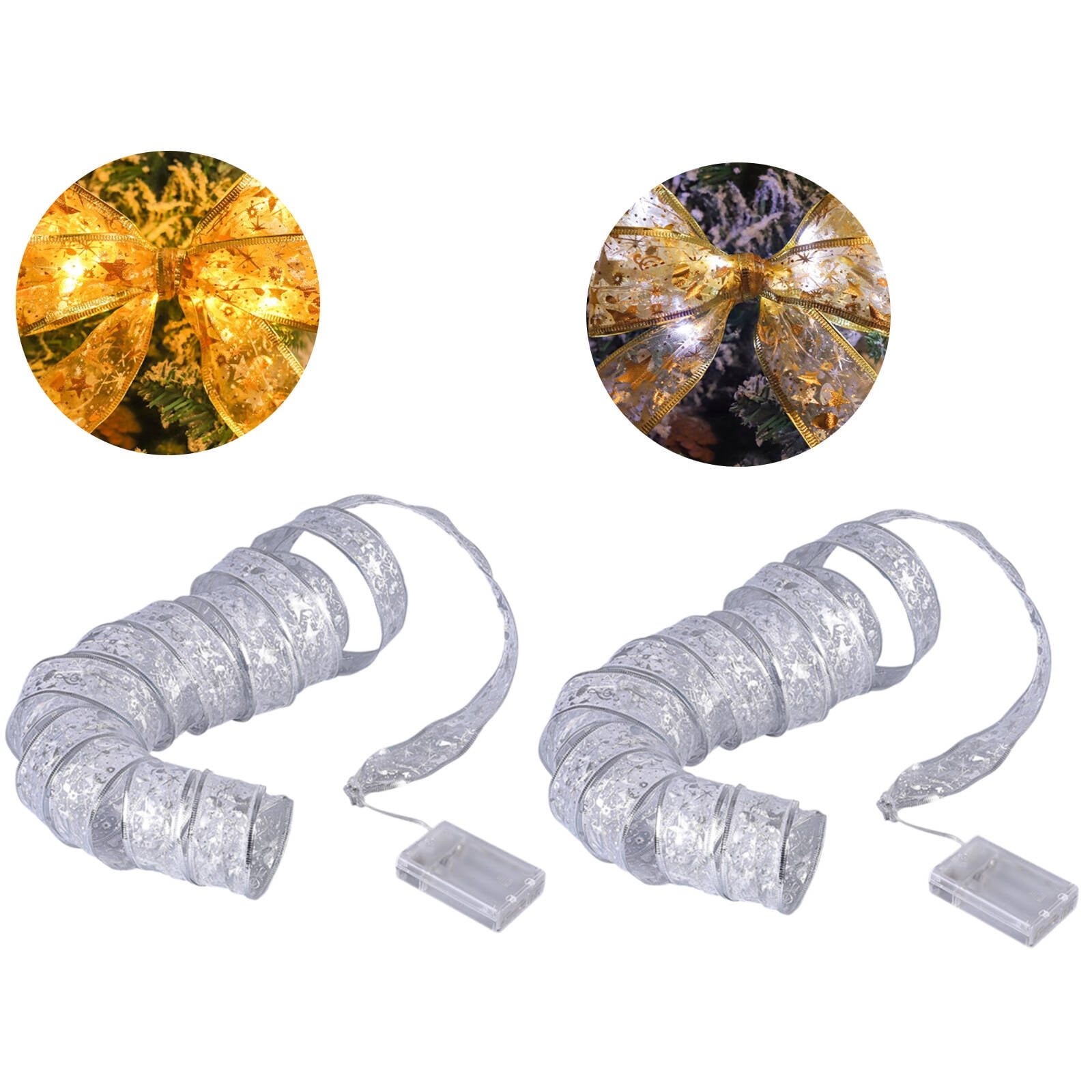 HIBIBUD 2Pcs Christmas Tree Topper,Lighting Effect Enhancement Led ...