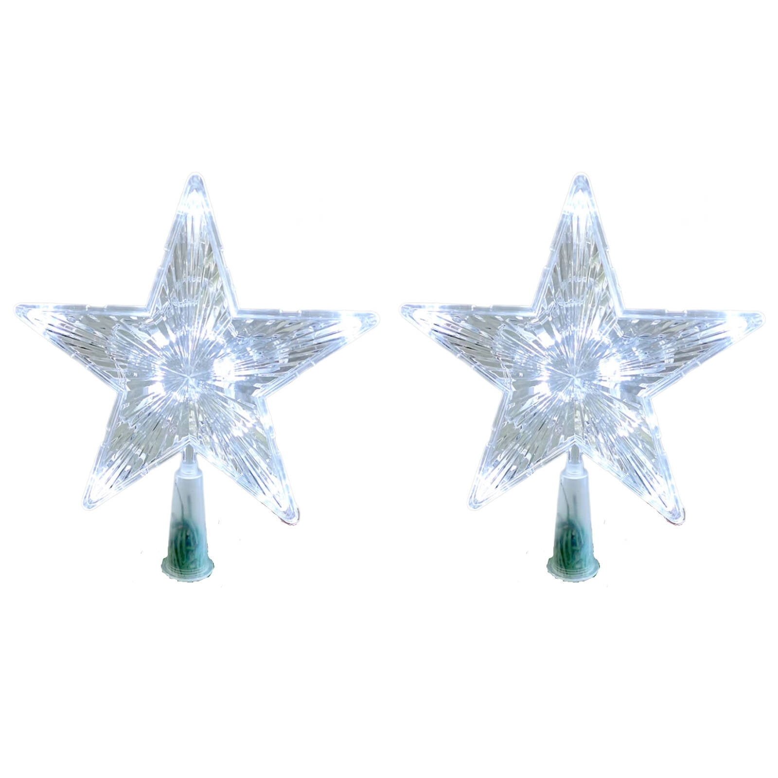 HIBIBUD 2Pcs Christmas Tree Topper,Lighting Effects Led Christmastree ...