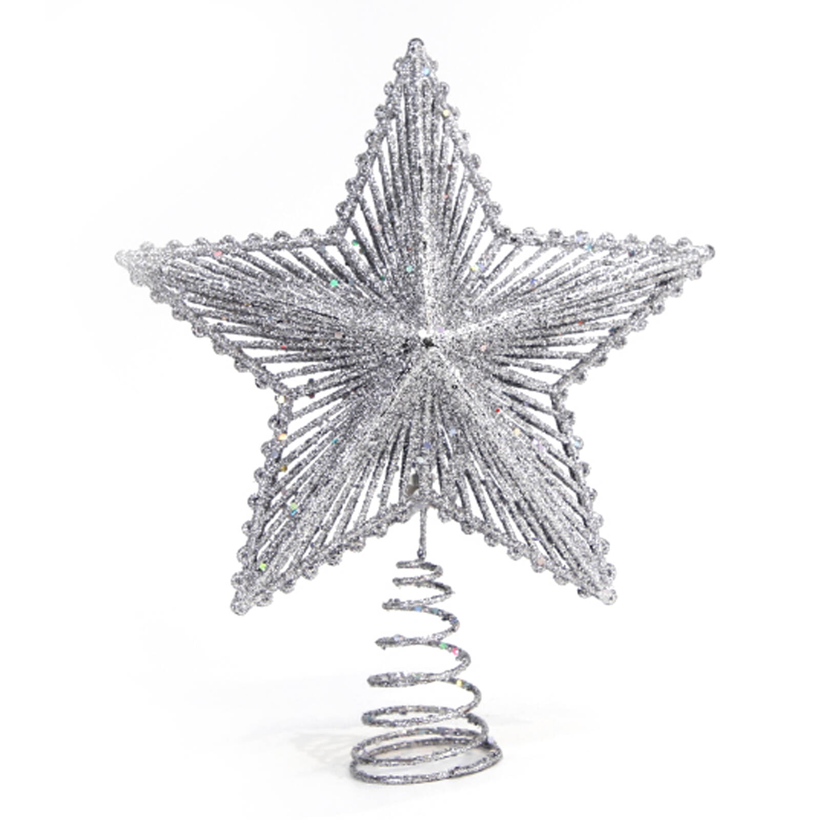 HIBIBUD 2Pcs Christmas Tree Topper,Magical Winter Twinkle Star ...