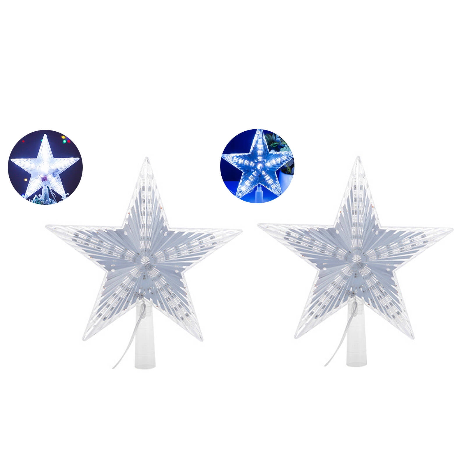 HIBIBUD 2Pcs Christmas Tree Topper,Soft Plush Angel Treetopper,Holiday ...