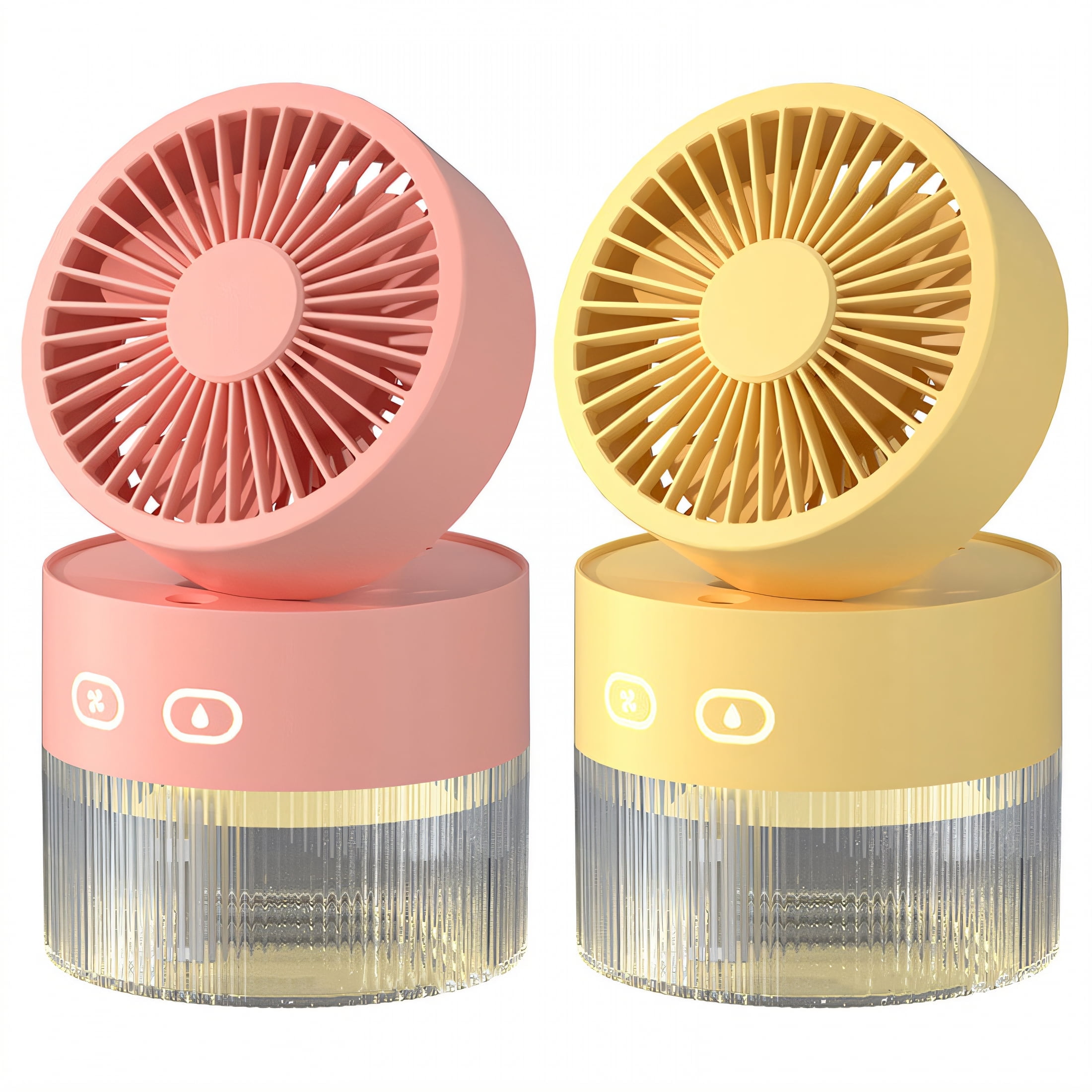 HIBIBUD 2Pcs Desk Fans Small Quiet,Foldable Structure for Adjustable ...