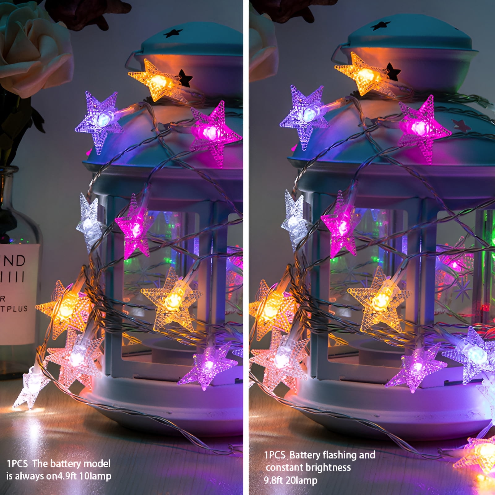 HIBIBUD 2Pcs Fairy Lights,Usb Powered for Convenience Bedroom Decor ...