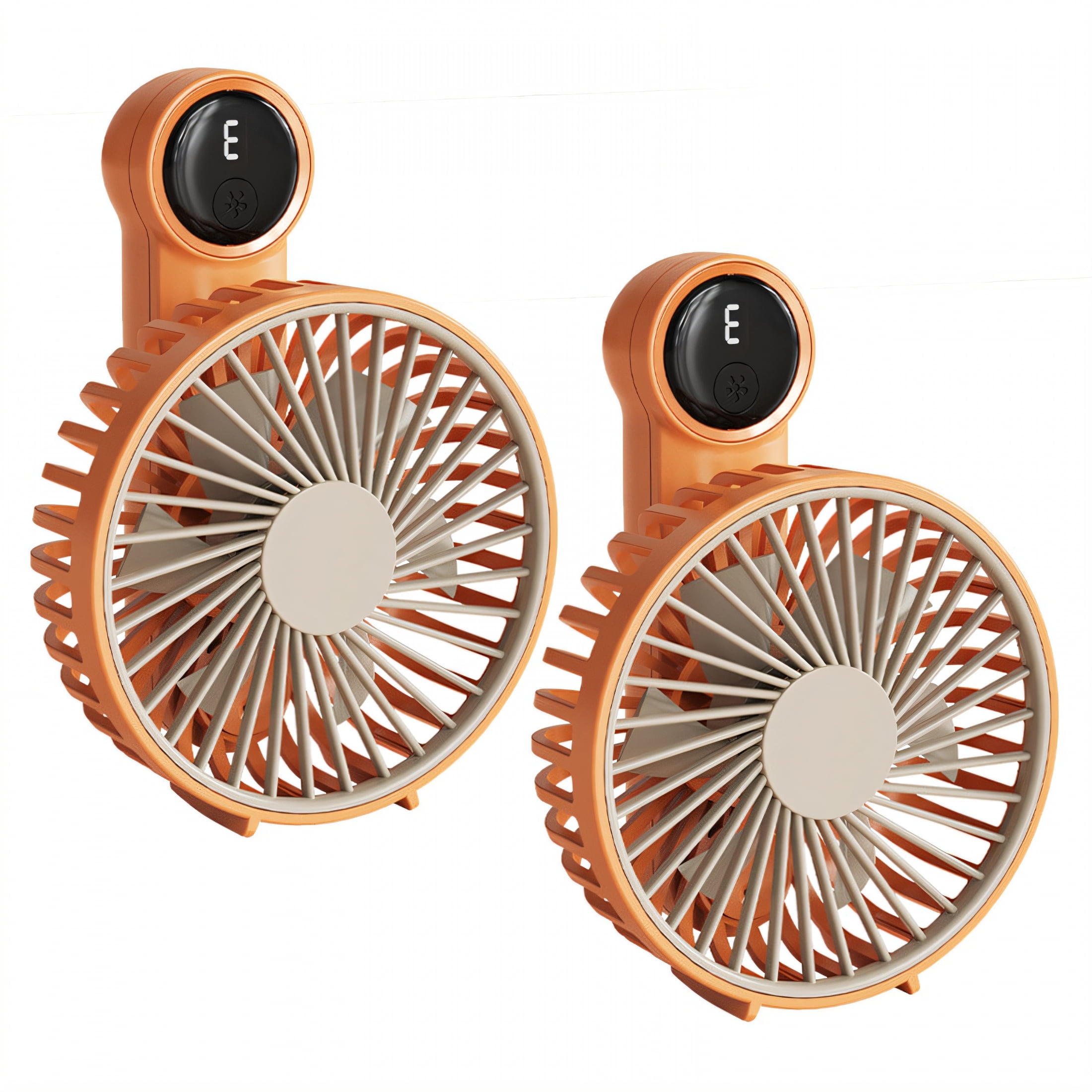 HIBIBUD 2Pcs Handheld Fan,Battery Status Visible to Avoid Shutdowns ...