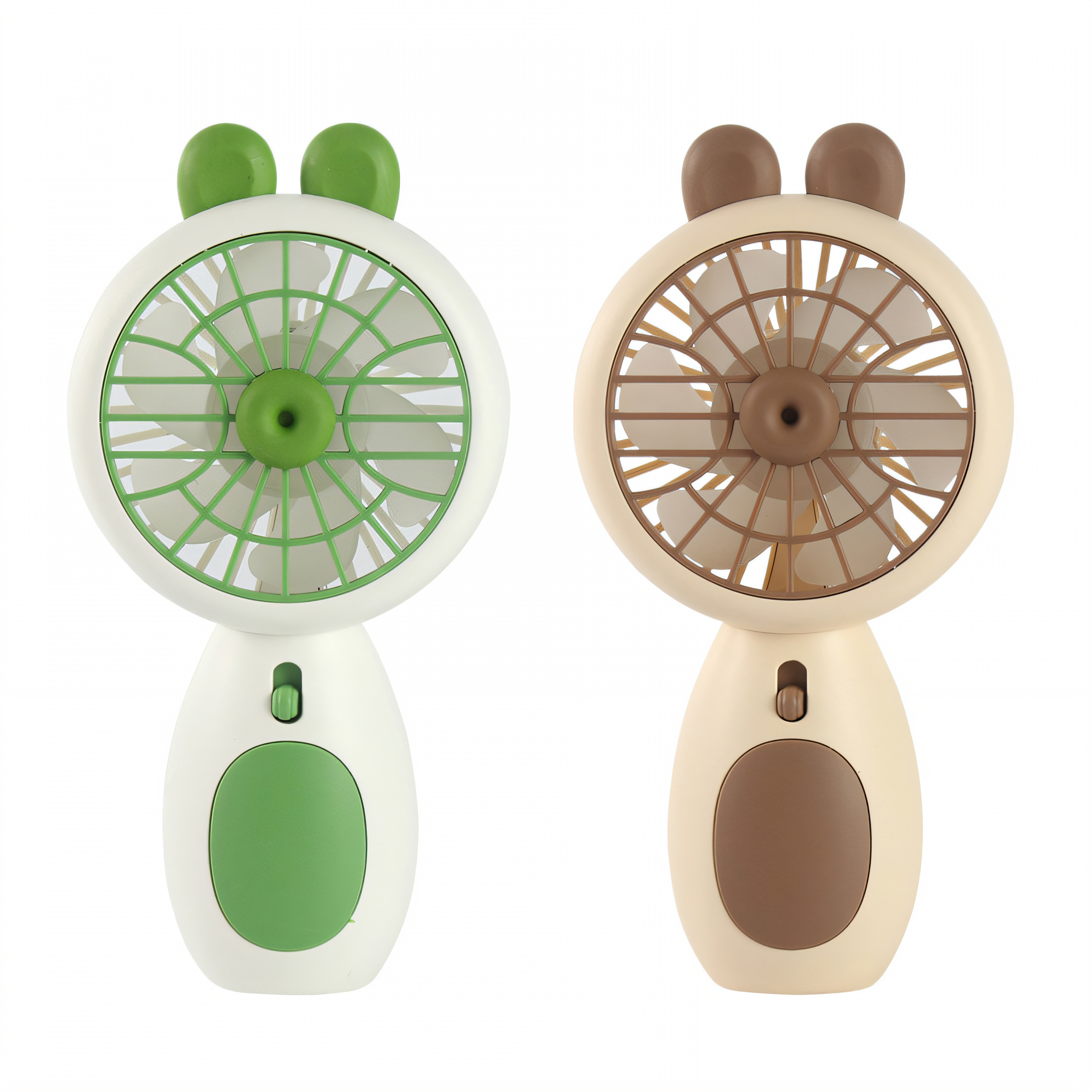 HIBIBUD 2Pcs Handheld Fan Usb Charging Design Portable Fan Handheld Two ...