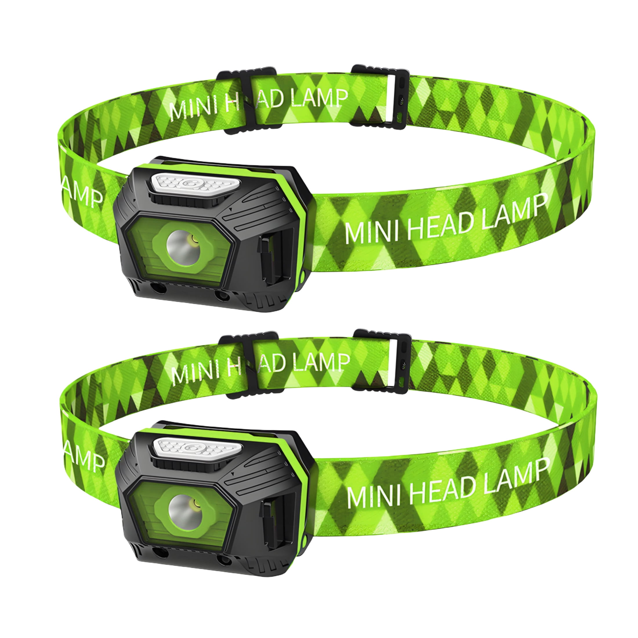 HIBIBUD 2Pcs Head Lamp,Overcharge Protection Head Lights for Forehead ...