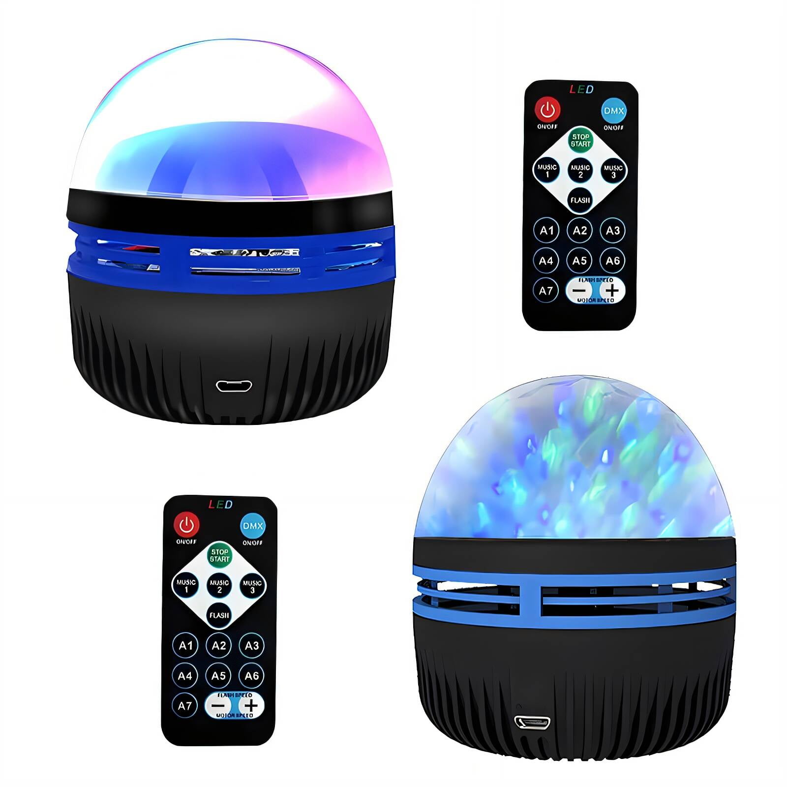 HIBIBUD 2Pcs Led Lights for Bedroom Green Energy Saving Disco Ball ...