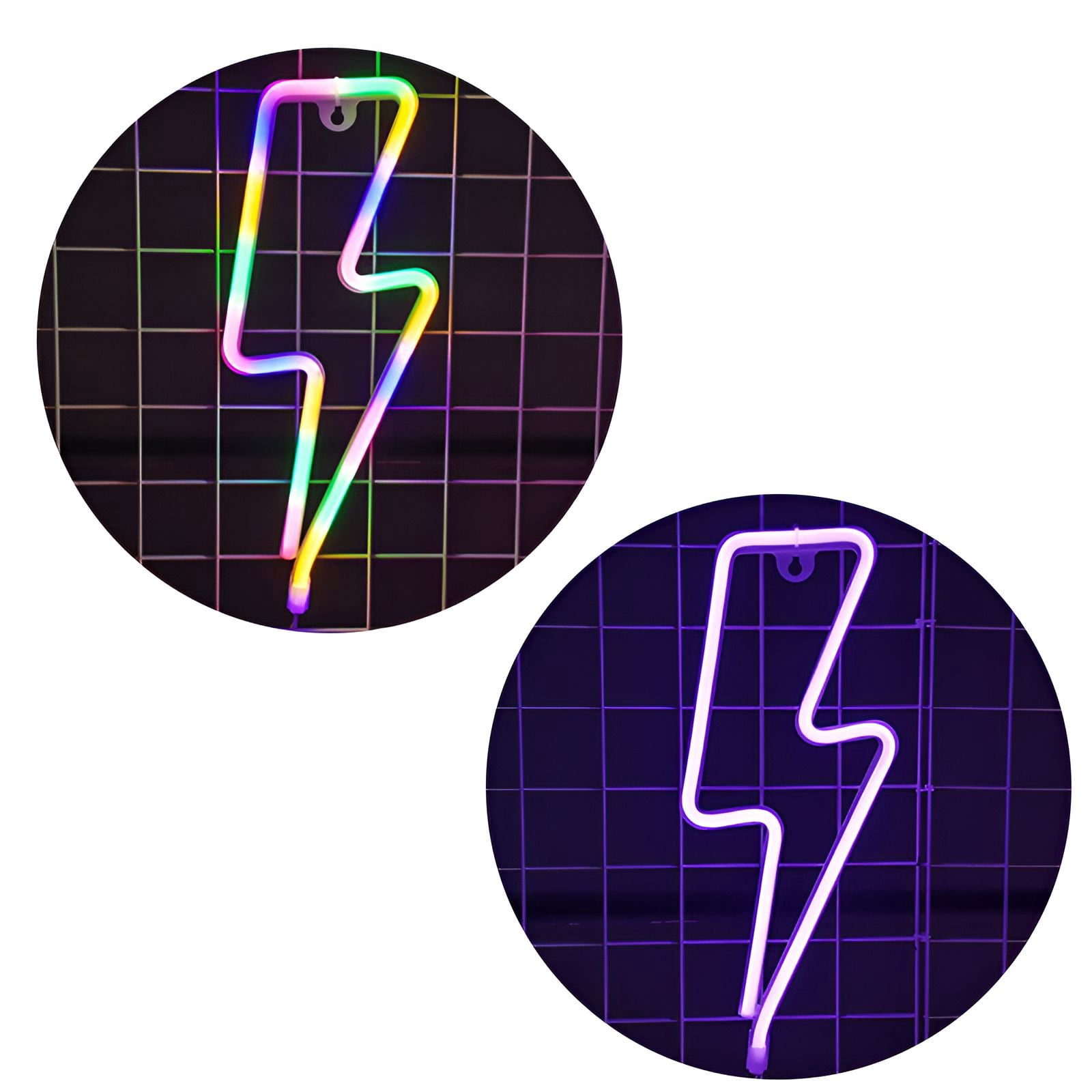 HIBIBUD 2Pcs Neon Light Bold Bright Lighting Led Signs Compact and ...