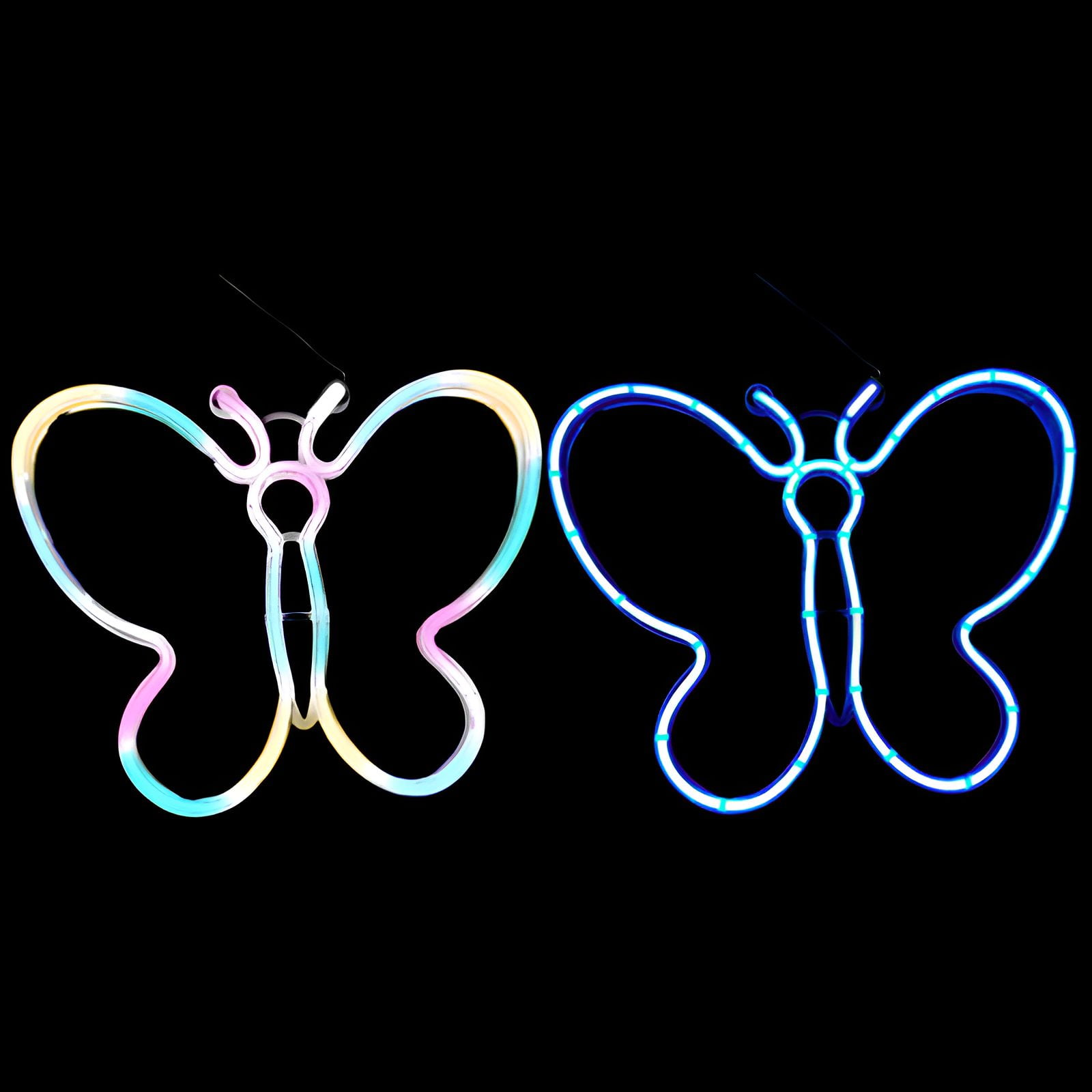 HIBIBUD 2Pcs Neon Light Fits Many Spaces Neon Signs Adjustable Color ...