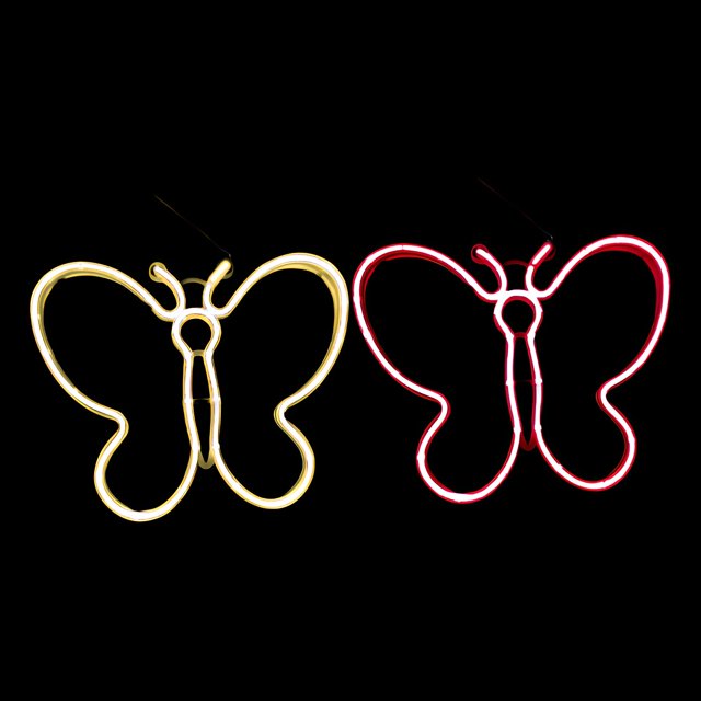 HIBIBUD 2Pcs Neon Light Quick Mounting Led Signs Energy Saving Neon ...
