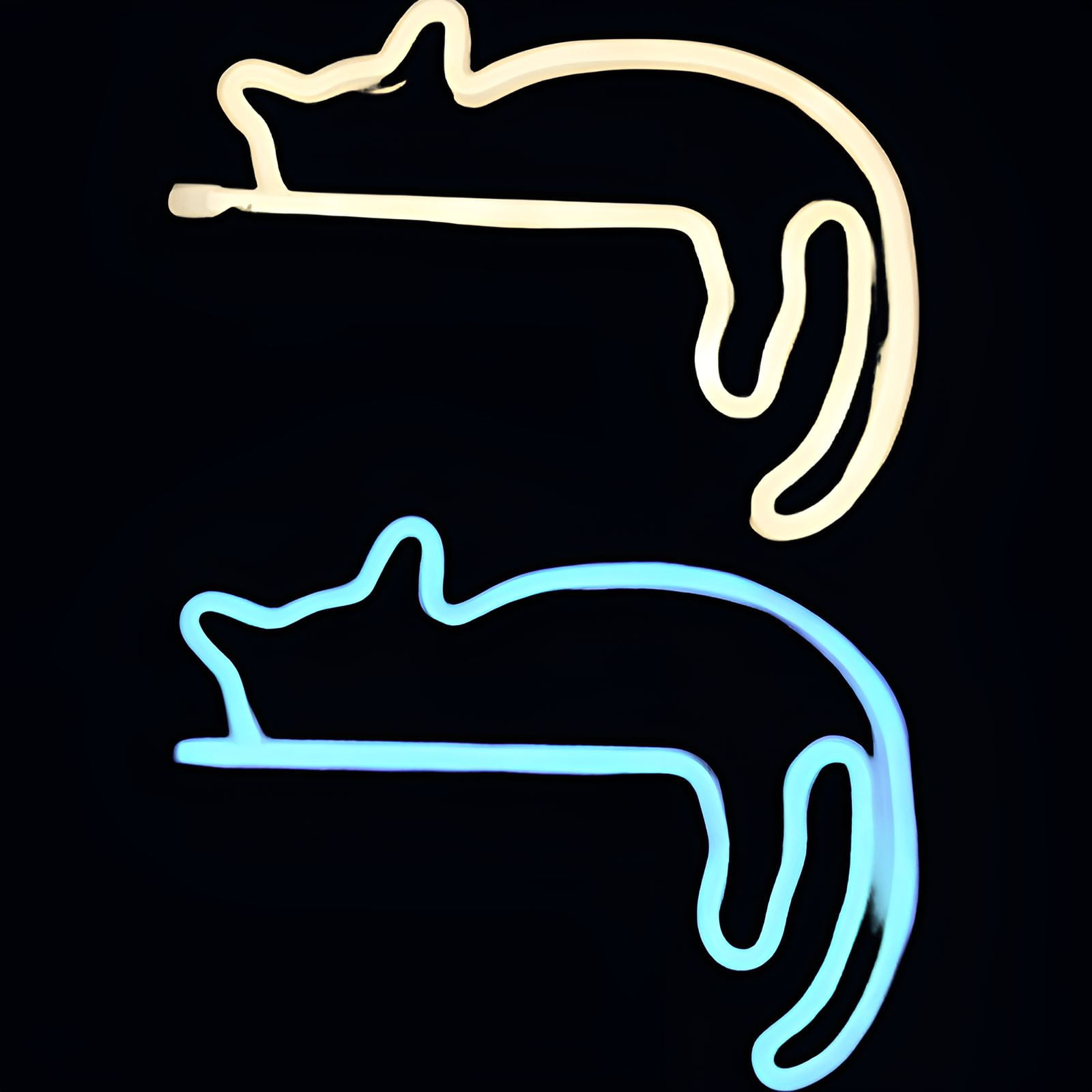 HIBIBUD 2Pcs Neon Light Quick Setup Neon Signs Compact & Lightweight ...