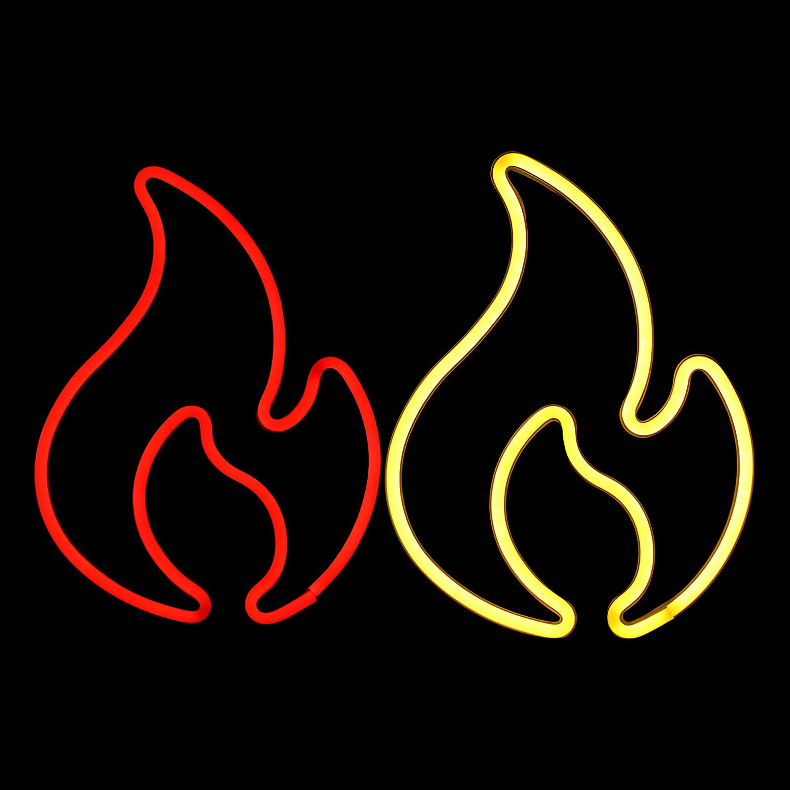 HIBIBUD 2Pcs Neon Light Realistic Motion Neon Sign Quick Plug-In Led ...