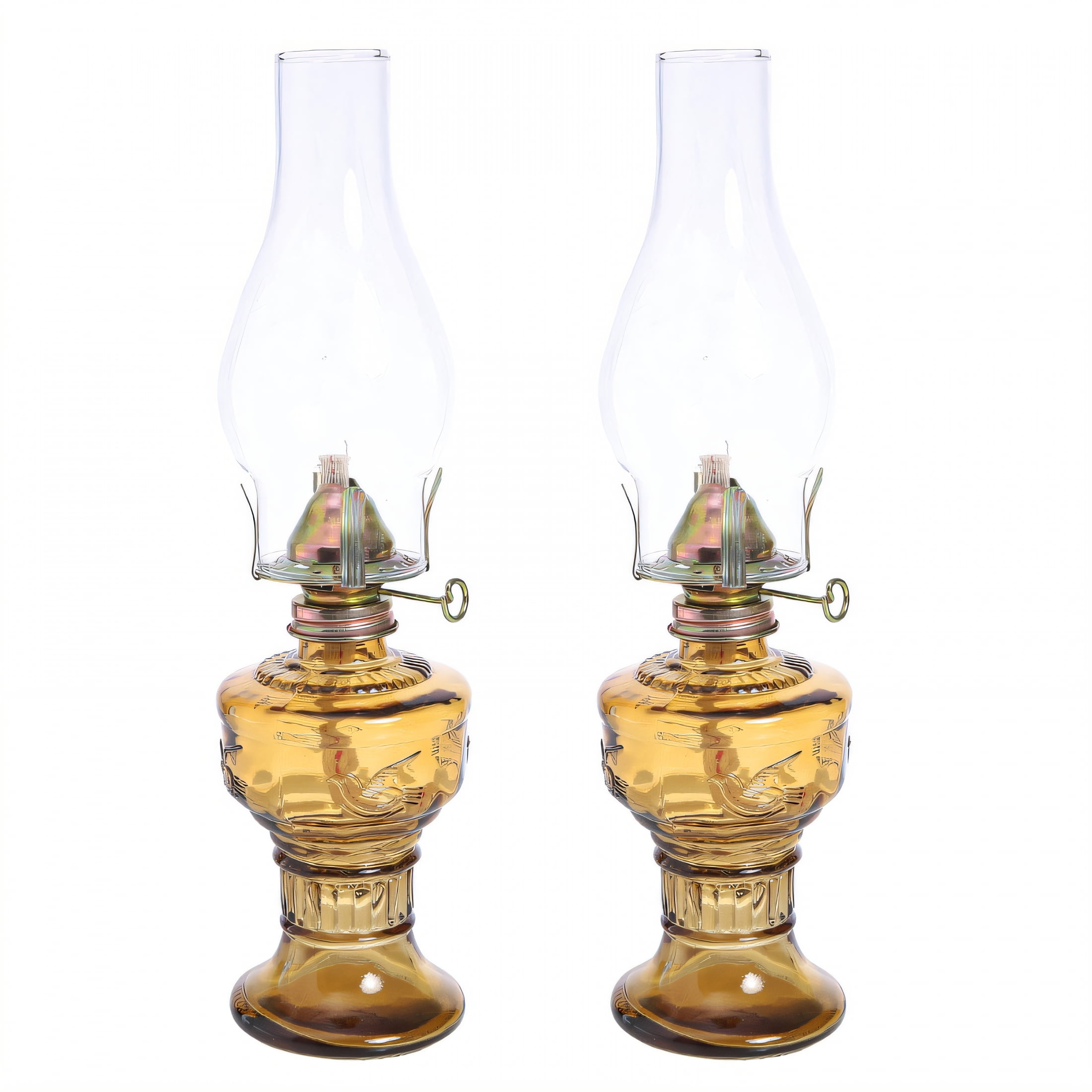 HIBIBUD 2Pcs Oil Lamp,Compact Space-Saving Design Oil Lamps for Indoor ...