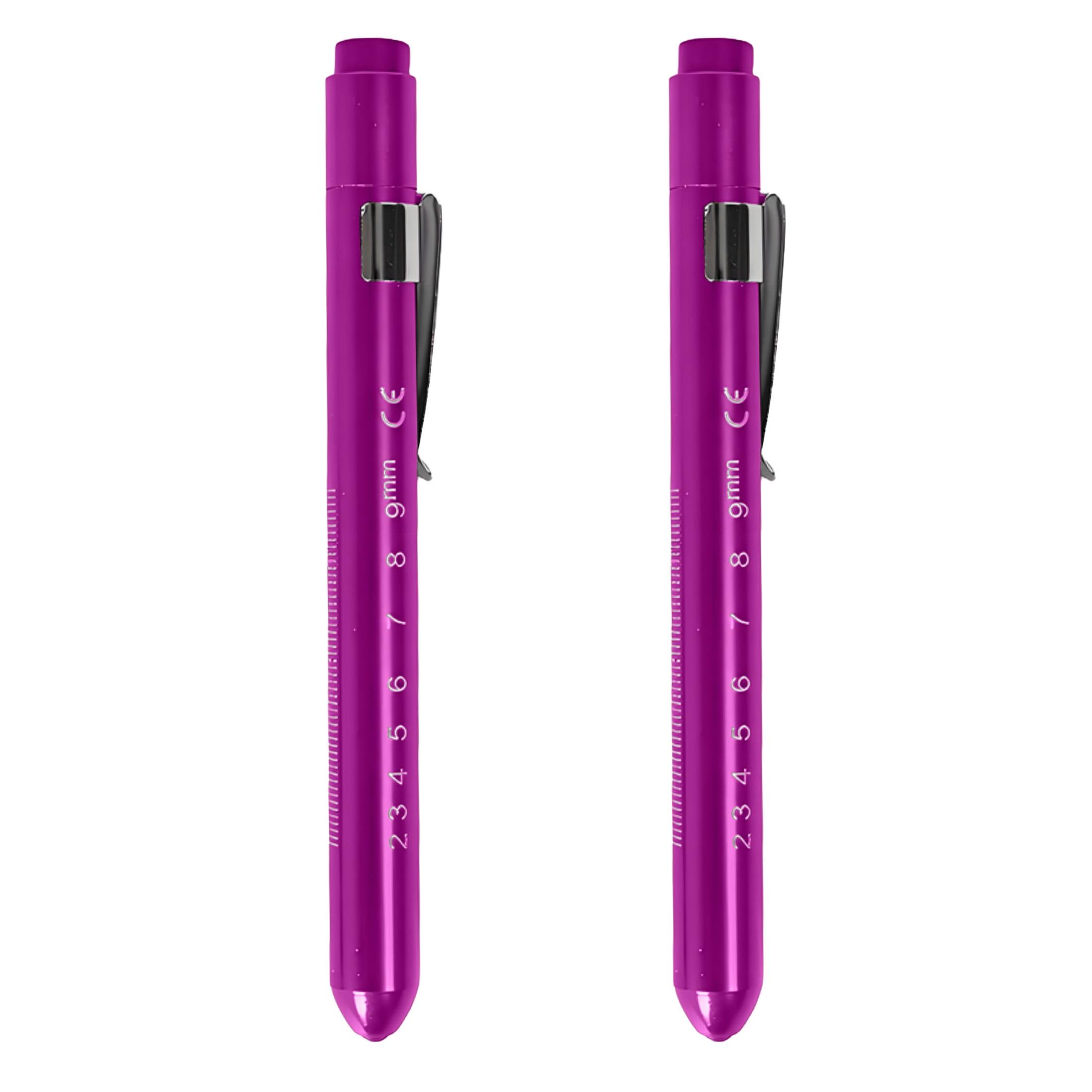 HIBIBUD 2Pcs Penlight,Tail ButtonPen Lights for Nurses,Clamp Design ...