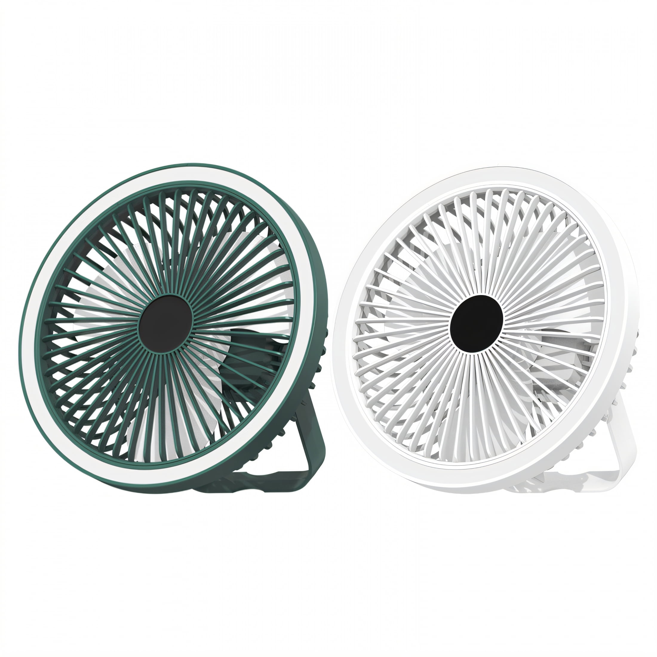HIBIBUD 2Pcs Portable Fan,Upright Stability Usb Fan,Angle-Lock Holder ...