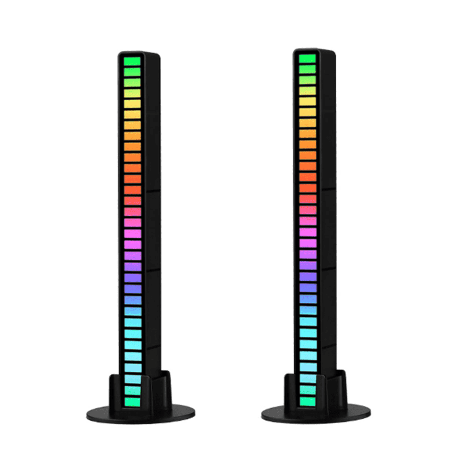 HIBIBUD 2Pcs RGB Lights,Smart RGB Light Bar with Music,Sync and ...