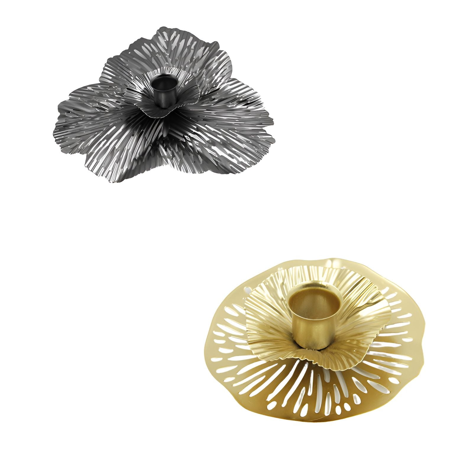 HIBIBUD 2Pcs Votive Candle Holders,e Iron Material Candle Holders,Gold ...