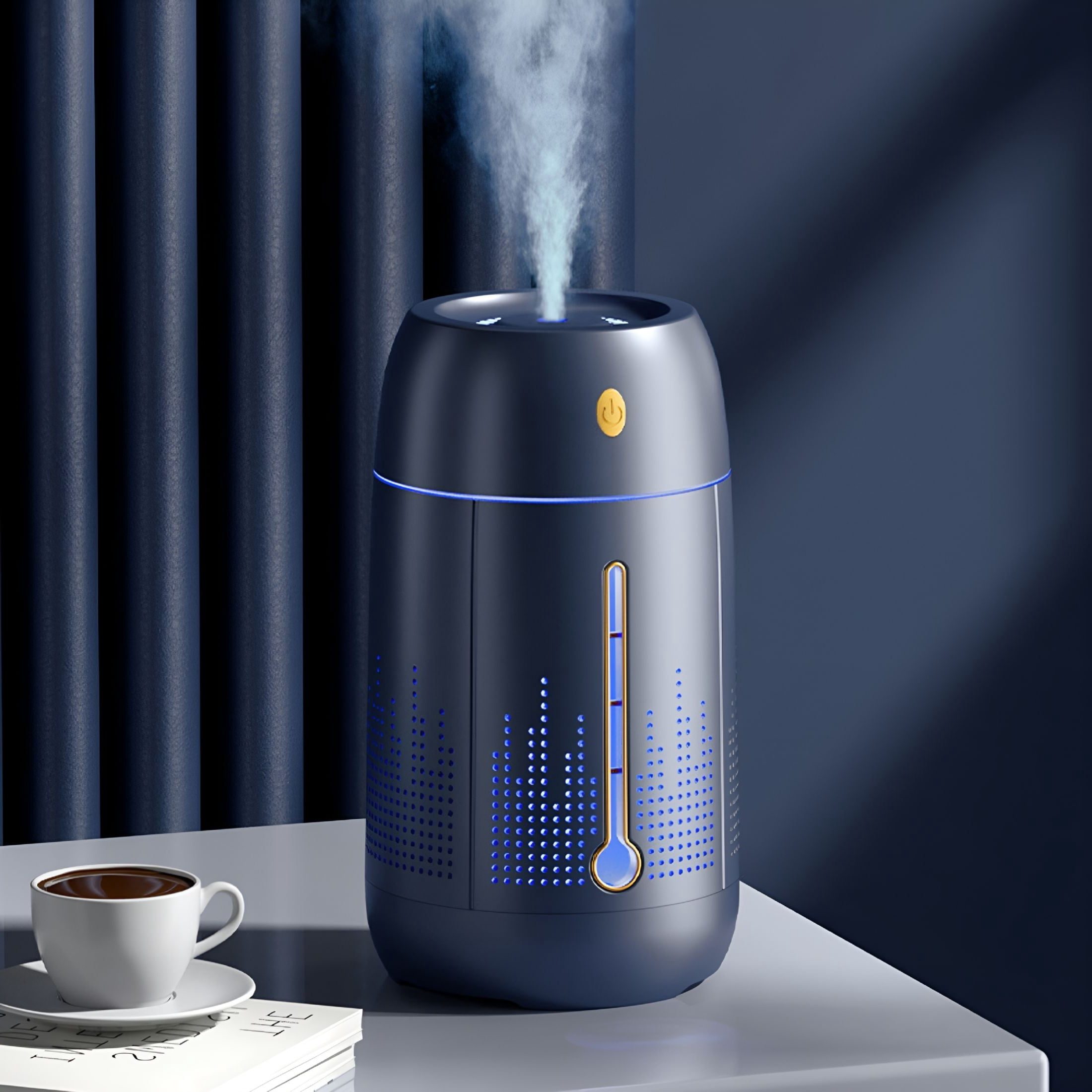HIBIBUD 3.2L USB Cool Mist Humidifier with Colorful Lights, Quiet ...