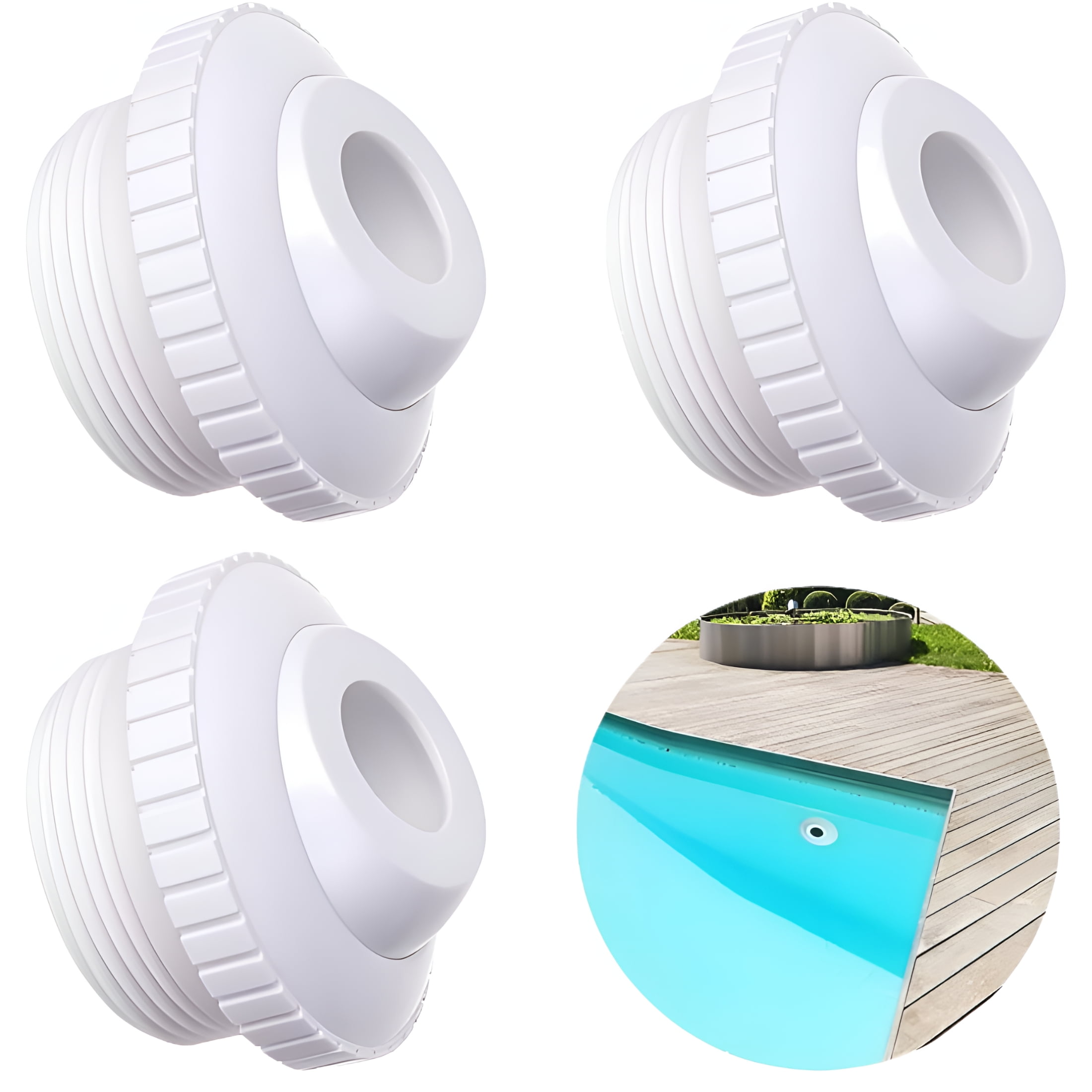 HIBIBUD 3 Pieces Pool Jet Nozzles,3/4" Directional Flow Eyeball Inlet ...