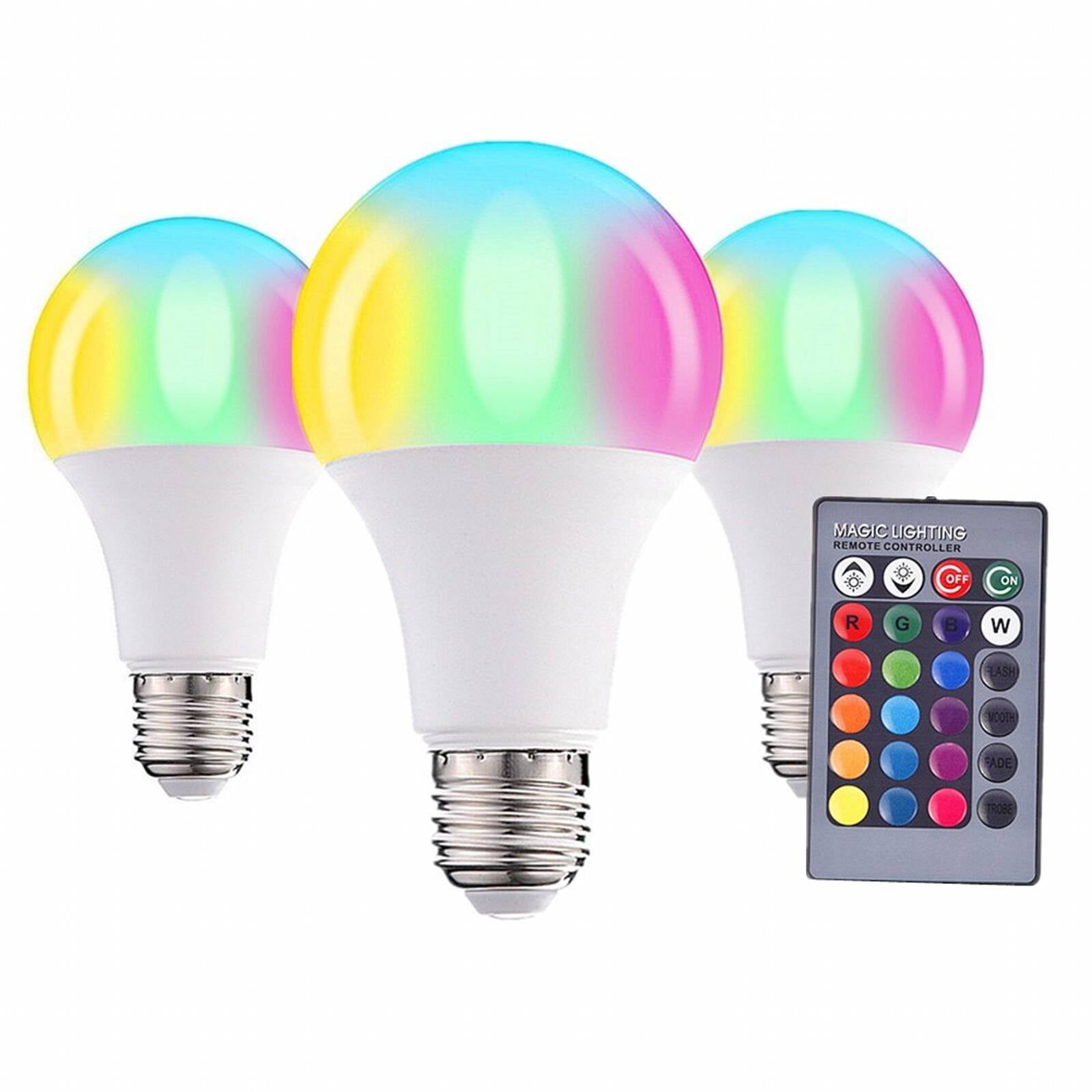 HIBIBUD 3Pcs Color Changing Light Bulb,Memory Function Smart Light ...