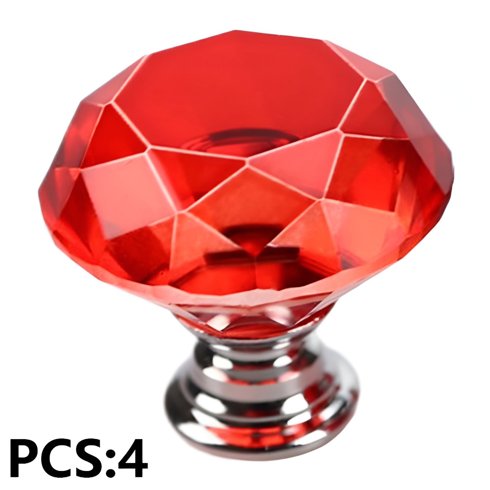 HIBIBUD 4Pcs Cabinet Knobs,Fashionable and Versatile Crystal Knobs,Exquisite Crystal Decor ...