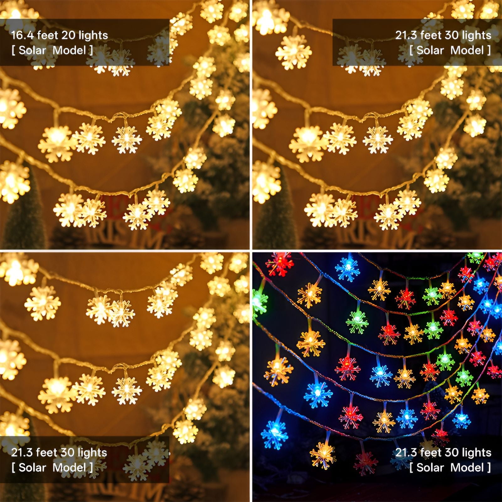 HIBIBUD 4Pcs Fairy Lights Battery Operated,Energy Efficient Bedroom ...