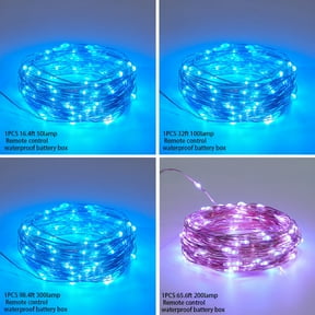 Ledeez 6ft DIY Bendable Blue LED Light Strip Battery Powered for Room ...