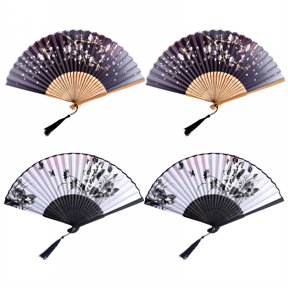 Traditional Japanese Folding Fan The Great Wave of Kanagawa Print with ...
