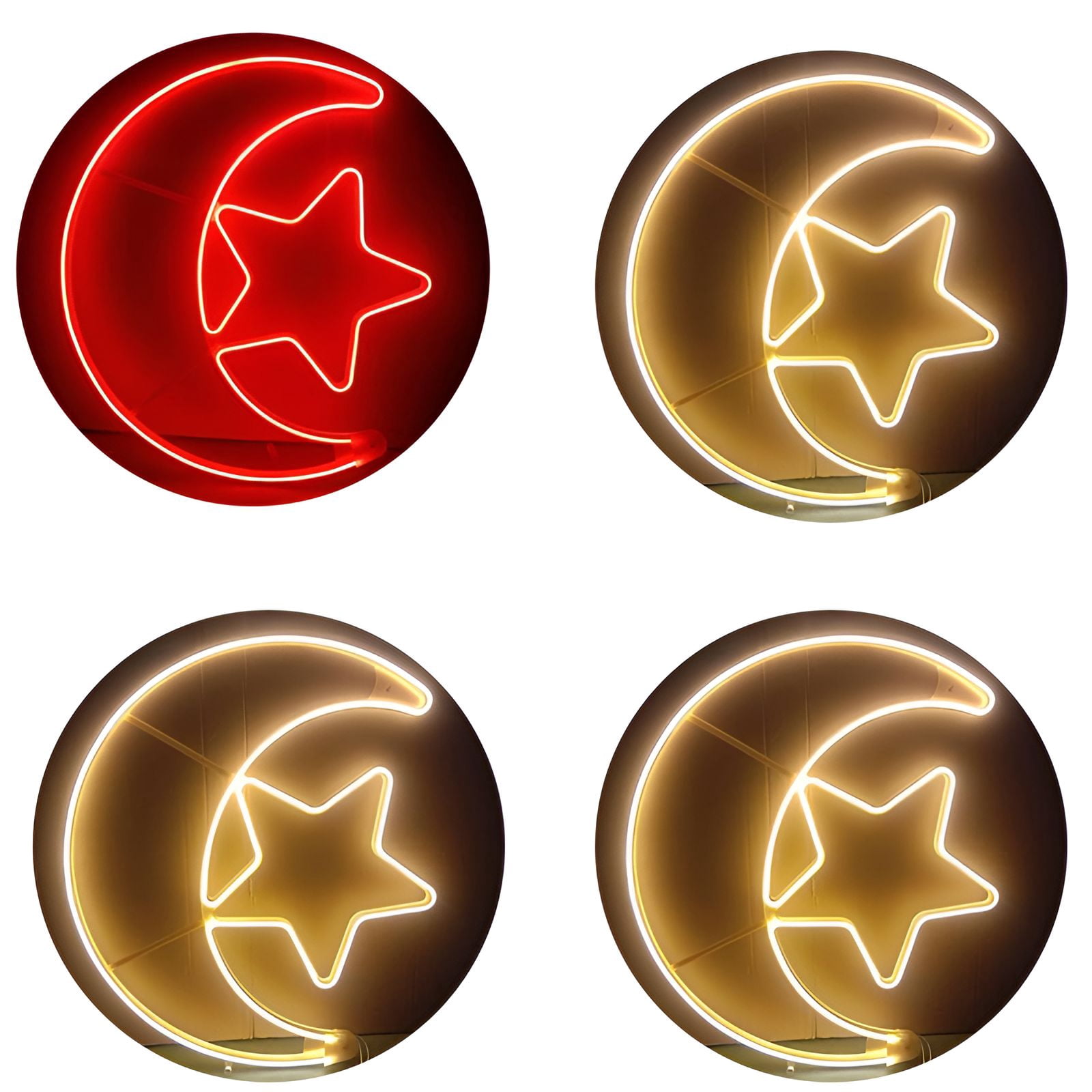 HIBIBUD 4Pcs Neon Light Long Shine Led Signs Impact-Resistant Neon ...