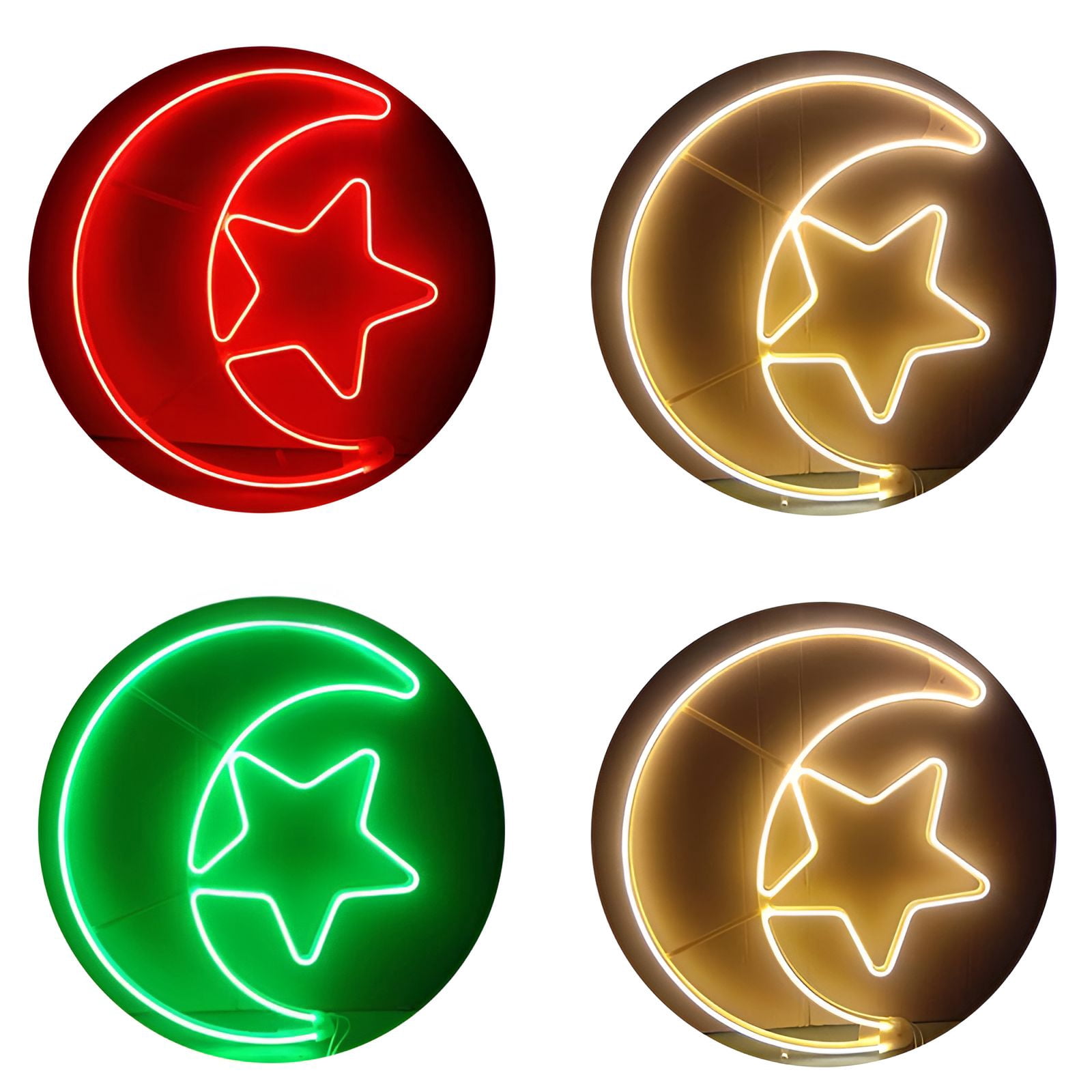 HIBIBUD 4Pcs Neon Light Reliable Build Neon Signs Weatherproof Neon ...