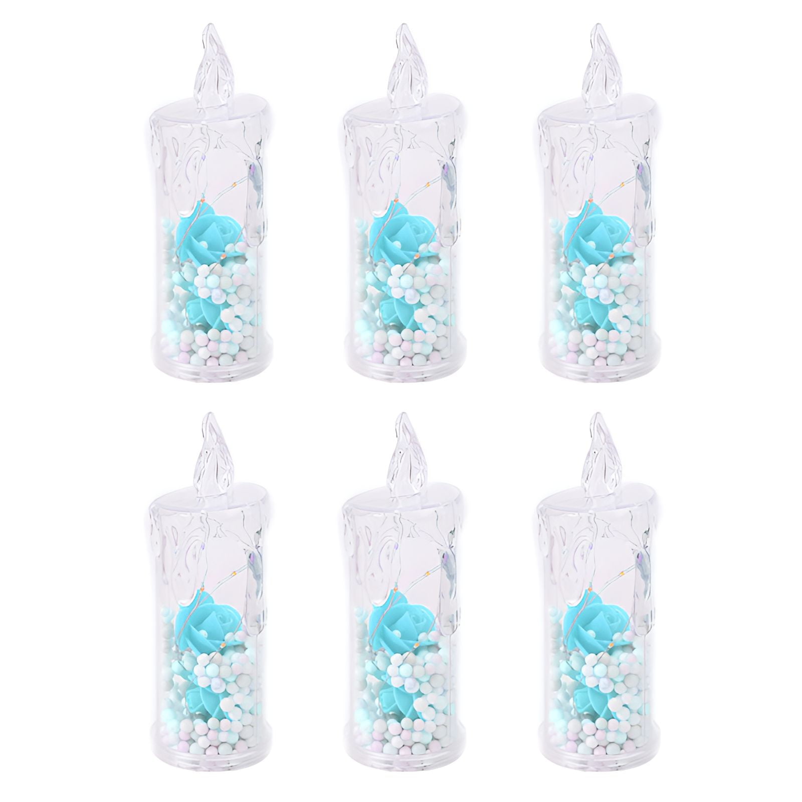 HIBIBUD 6Pcs Flameless Candles,Powerful Led Performance Battery ...