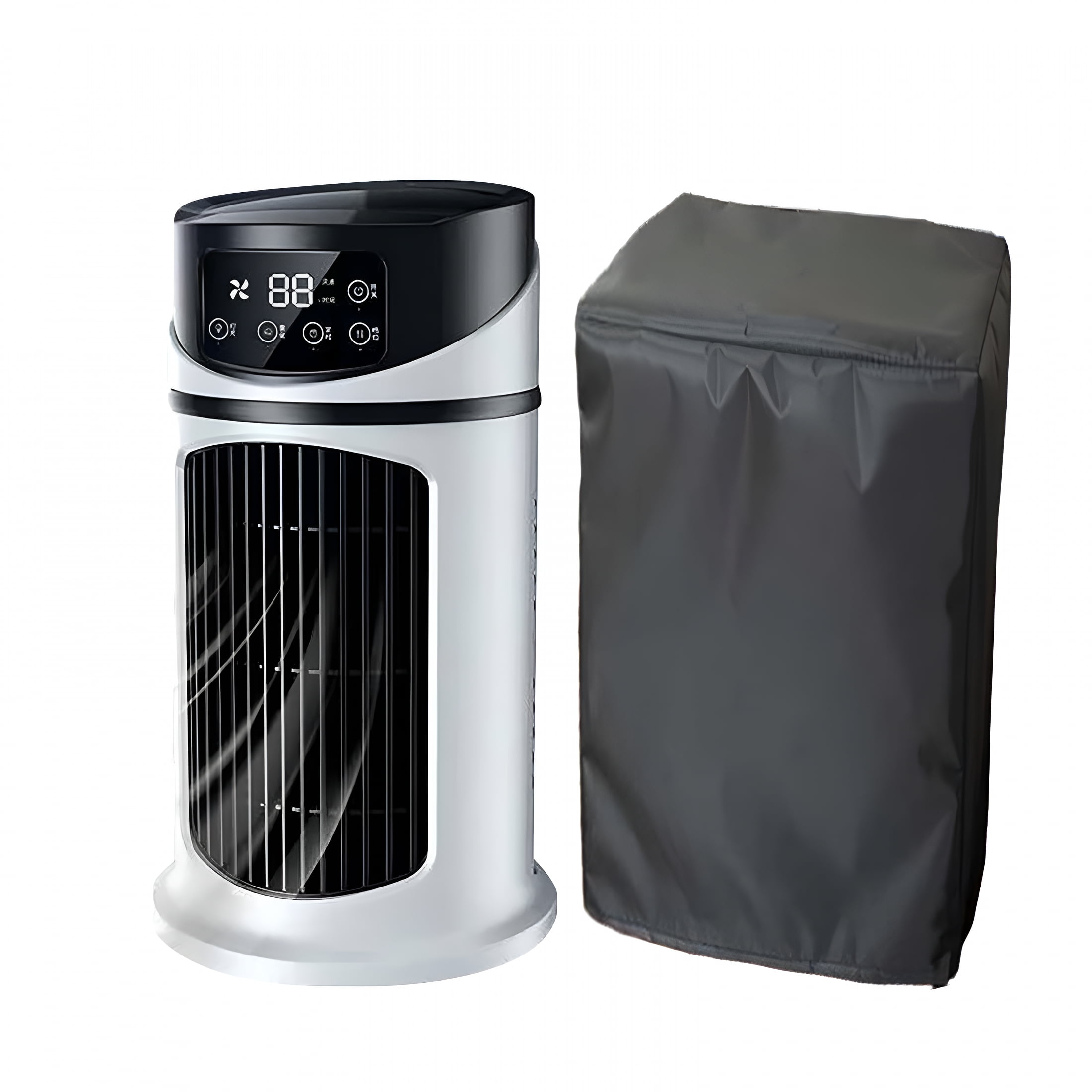 HIBIBUD 8,000 BTU Portable Air Cooler with 2 Ultrasonic Mist Levels&3 ...