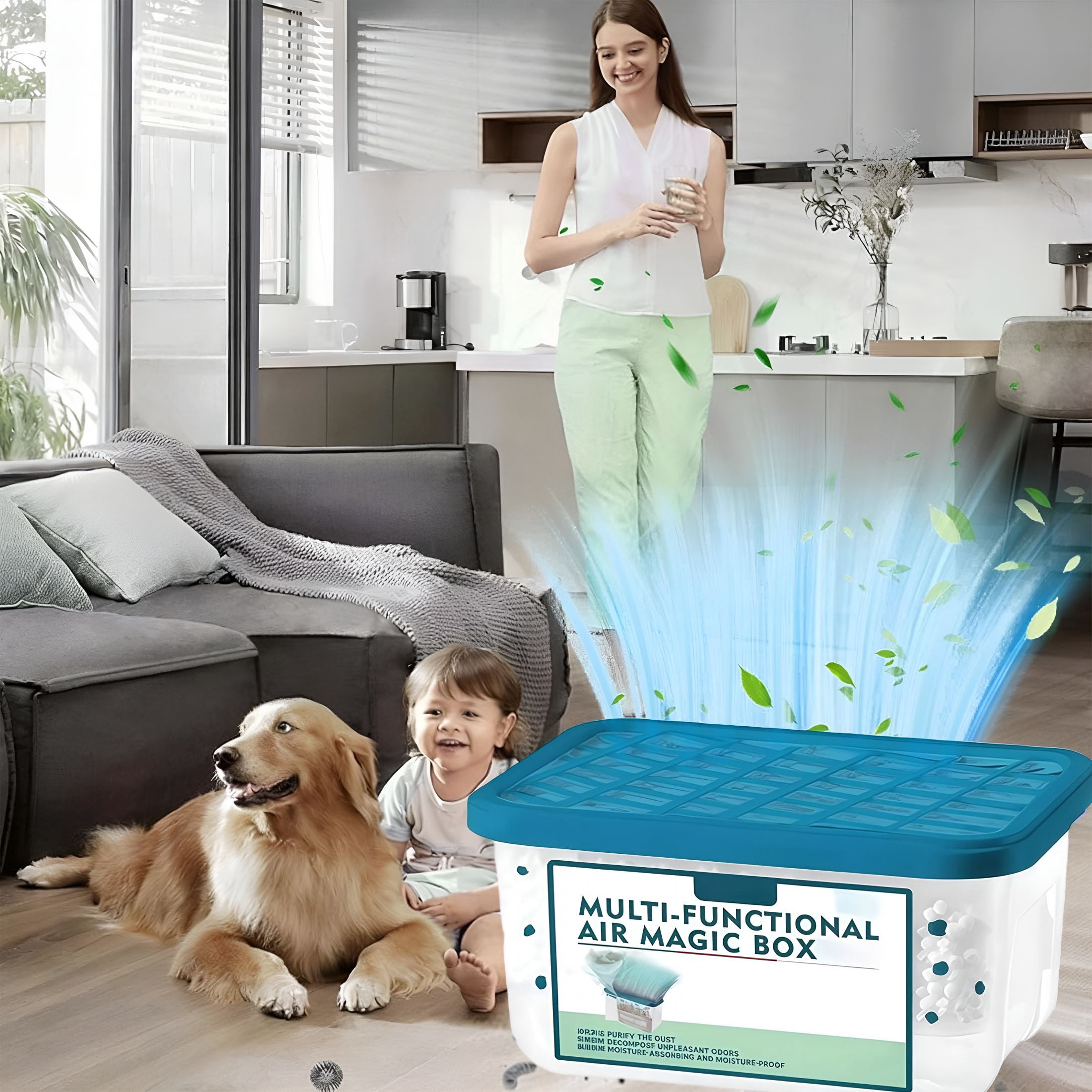 HIBIBUD Air Magic Box,Indoor Air Purification Dust Removal Magic Box ...