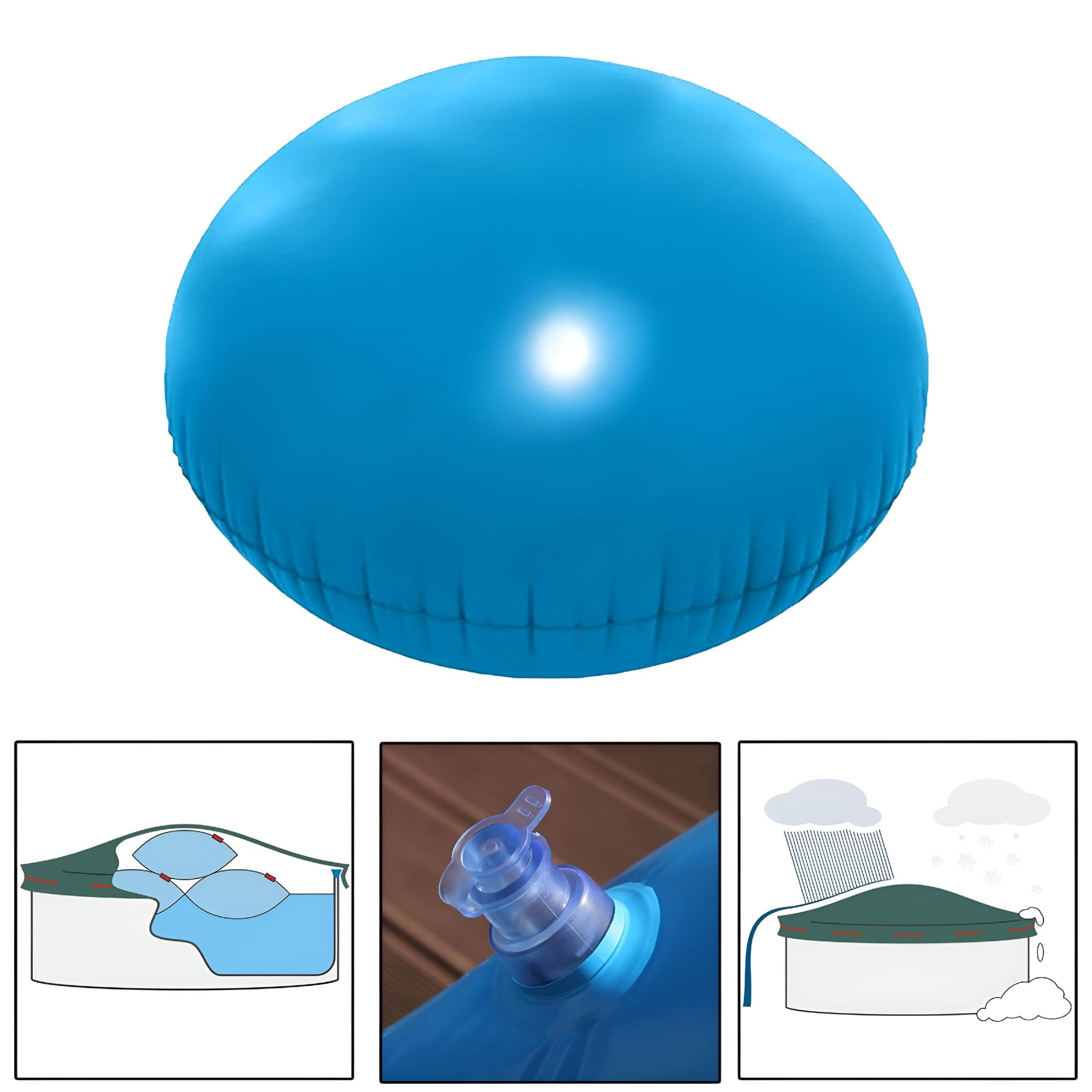HIBIBUD Air Pillow for Above Ground Pools Cover Winterizing Cushion ...