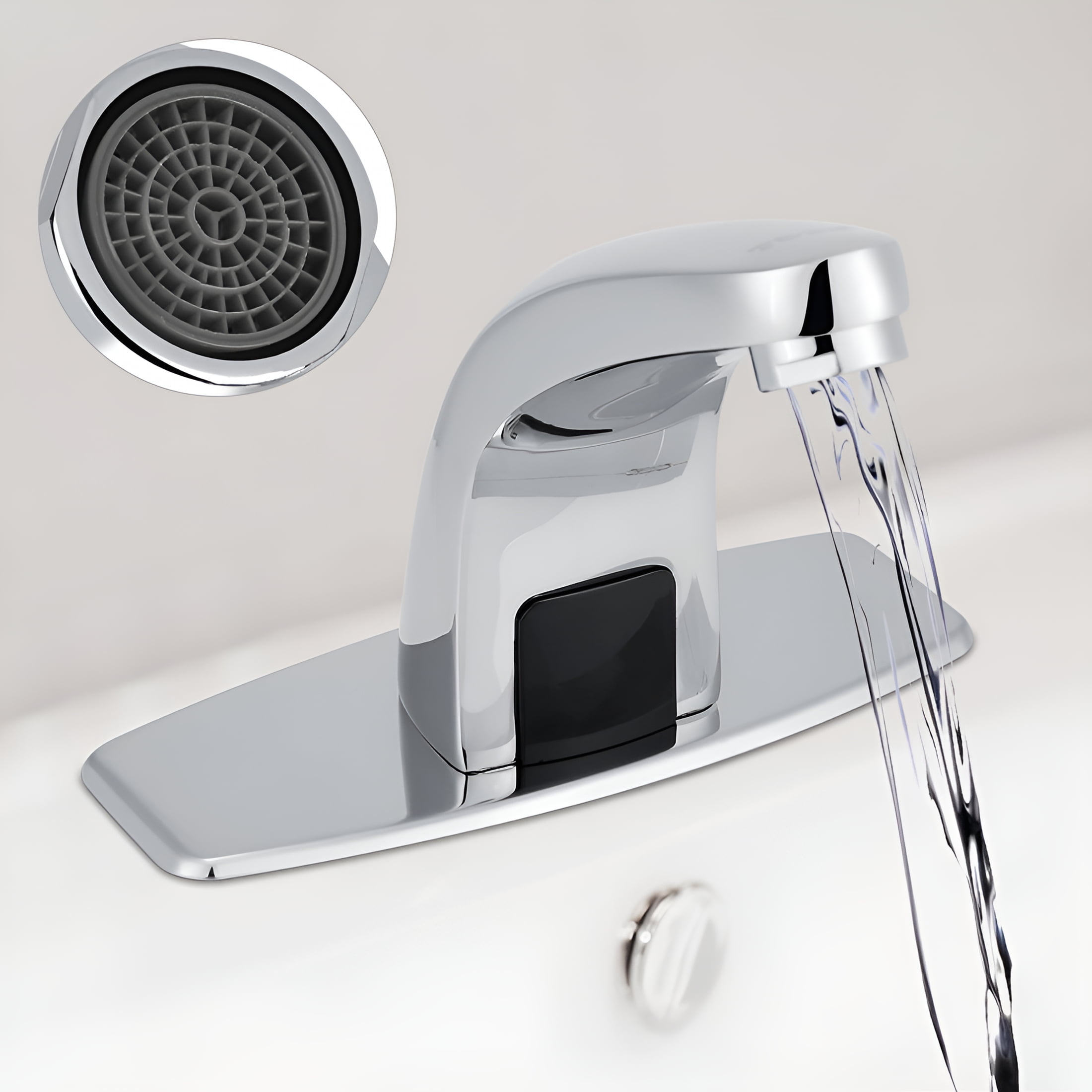 HIBIBUD Automatic Sensor Touchless Bathroom Sink Faucet,Motion ...