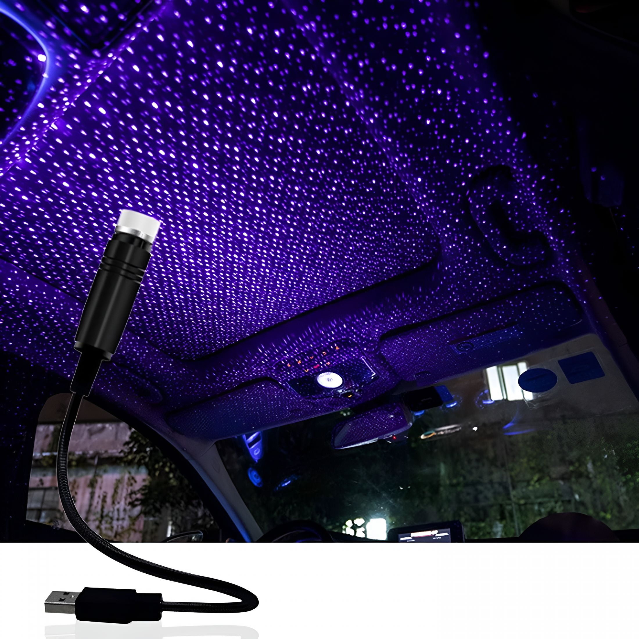 HIBIBUD Blue-Purple Star Projector for Cars, Homes & Parties, Multiple ...