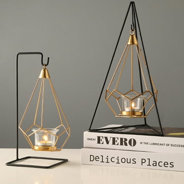 Pack 4 Woven Rattan Tealight Candle Holder Candle Lantern, Coastal ...