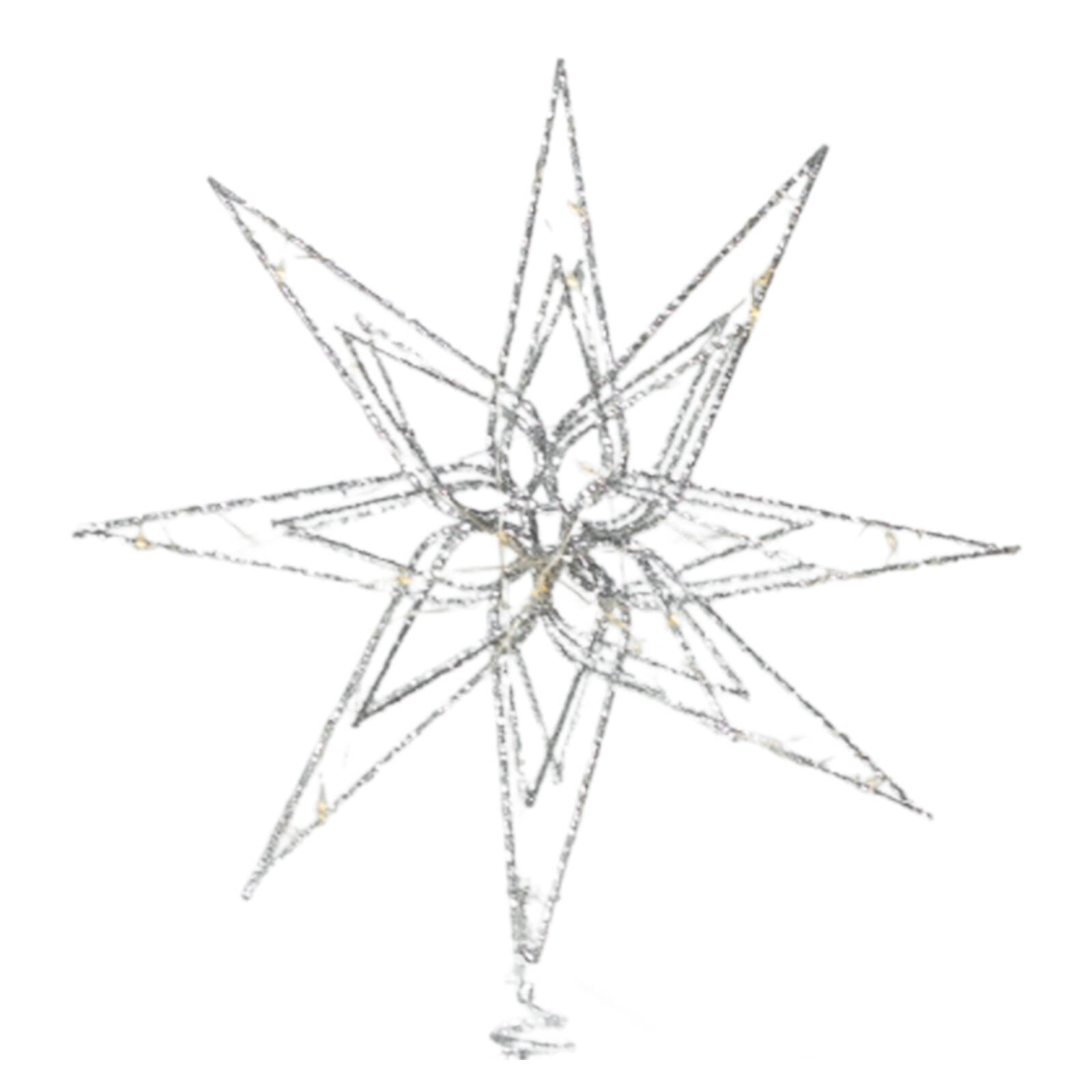 HIBIBUD Christmas Tree Topper,Charming Winter Glow Star Christmas Tree ...
