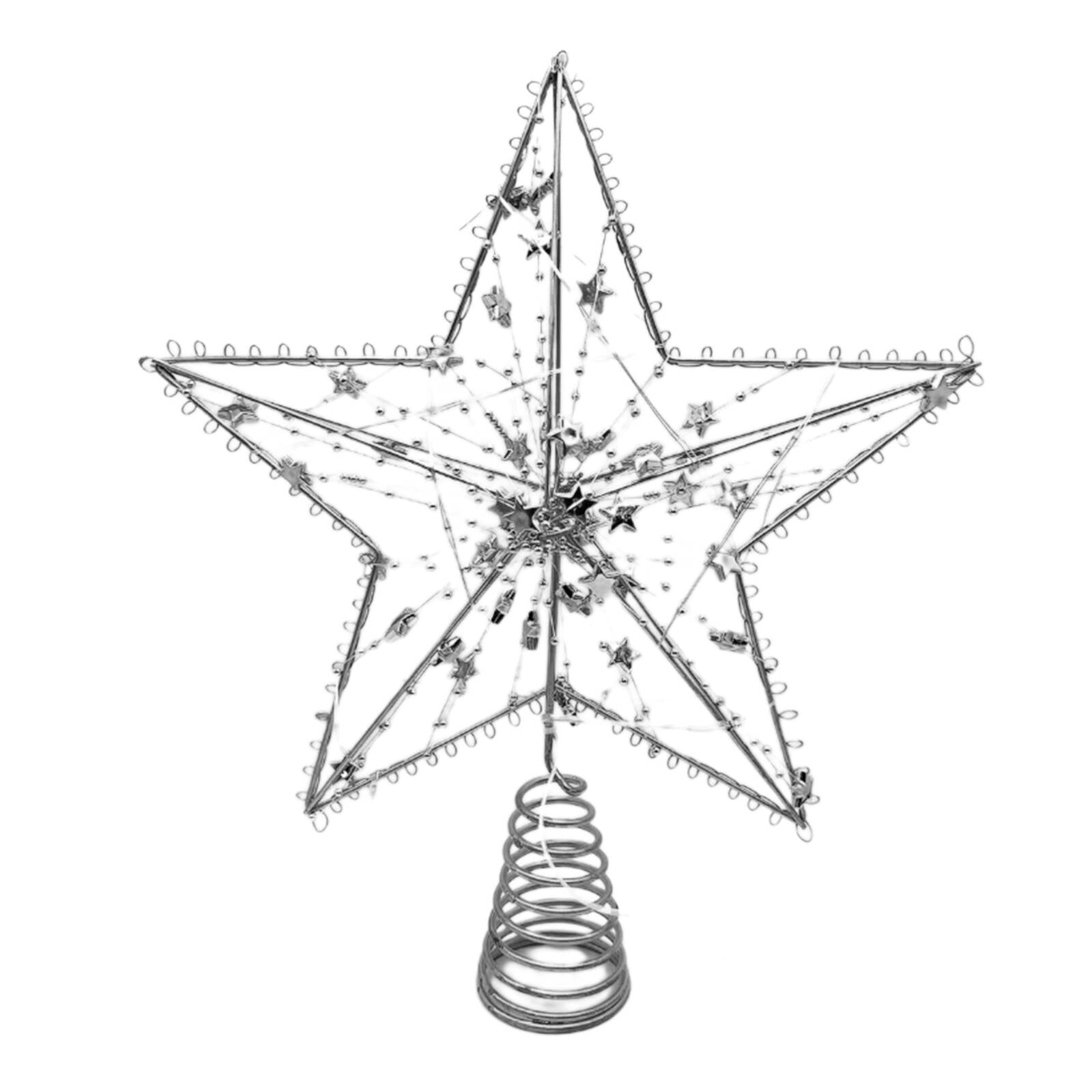 HIBIBUD Christmas Tree Topper,Compatible with Various Tree Types Led ...
