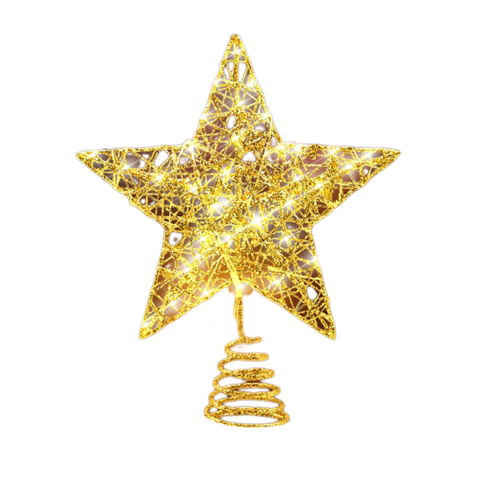 HIBIBUD Christmas Tree Topper,Compatible with Various Tree Types Led ...