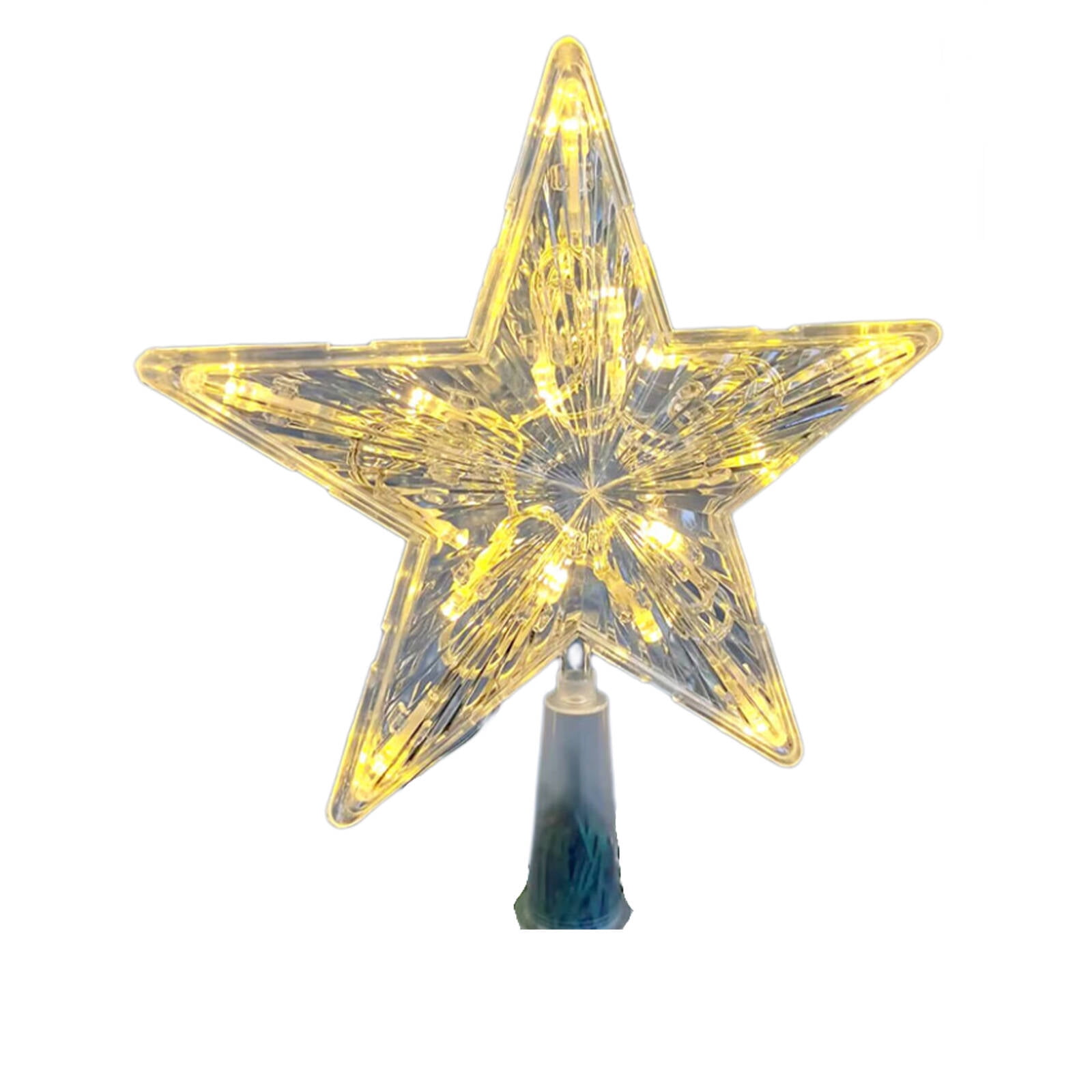 HIBIBUD Christmas Tree Topper,Glittering Winter Starlight Star ...