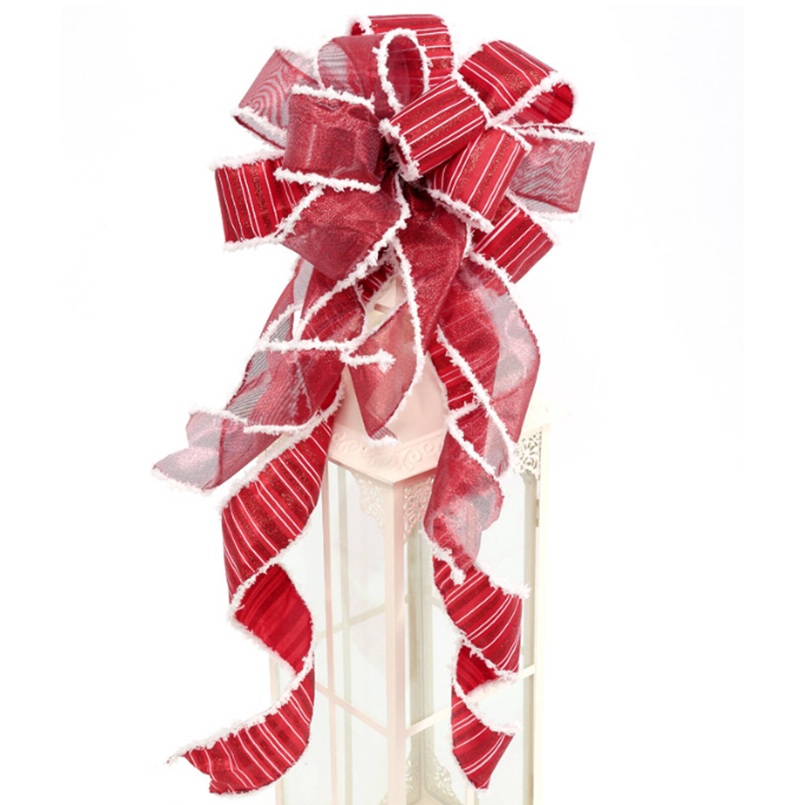 HIBIBUD Christmas Tree Topper,Plush Angel Wings Tree Topper,Ideal for ...