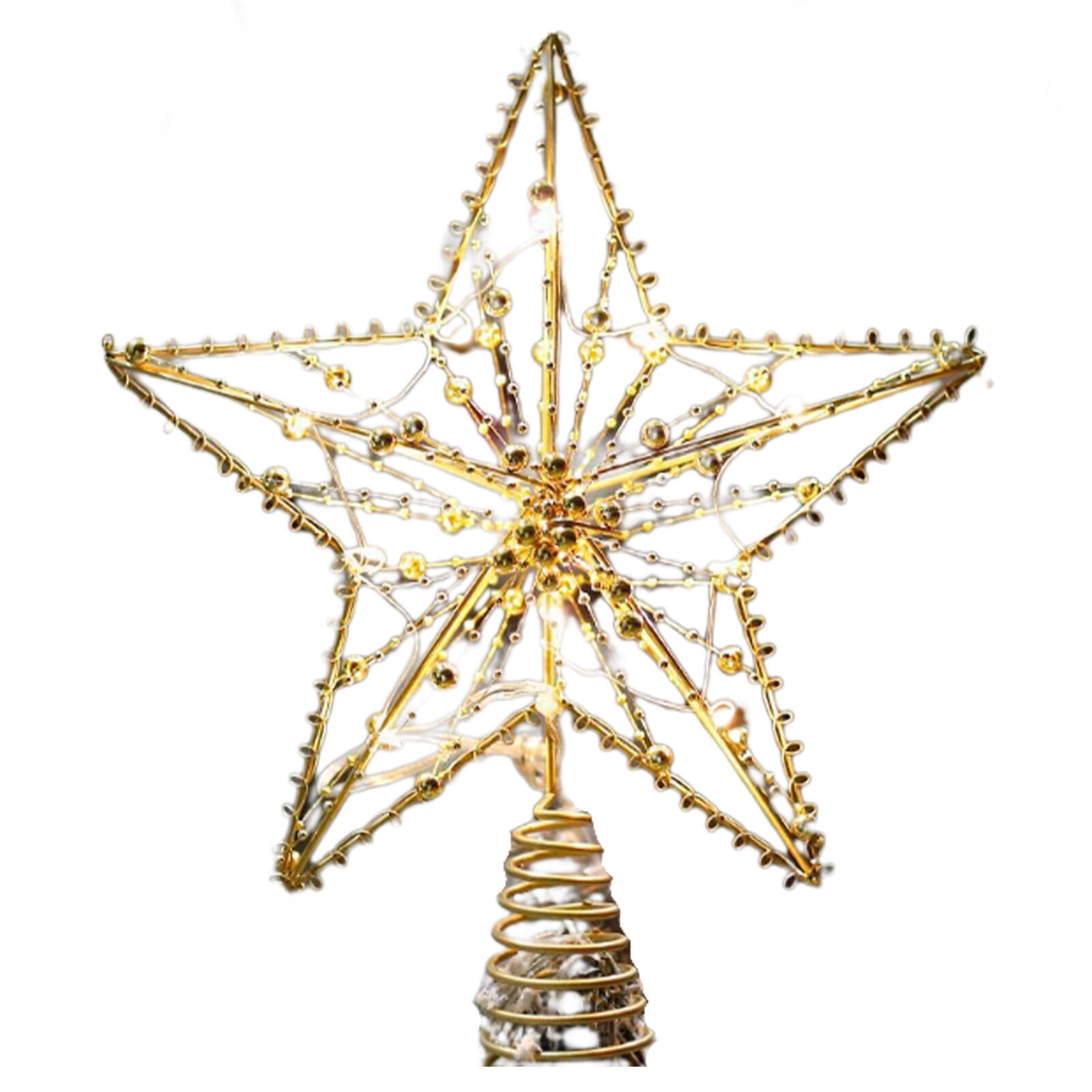 HIBIBUD Christmas Tree Topper,Shimmering Winter Glow Star Christmas ...