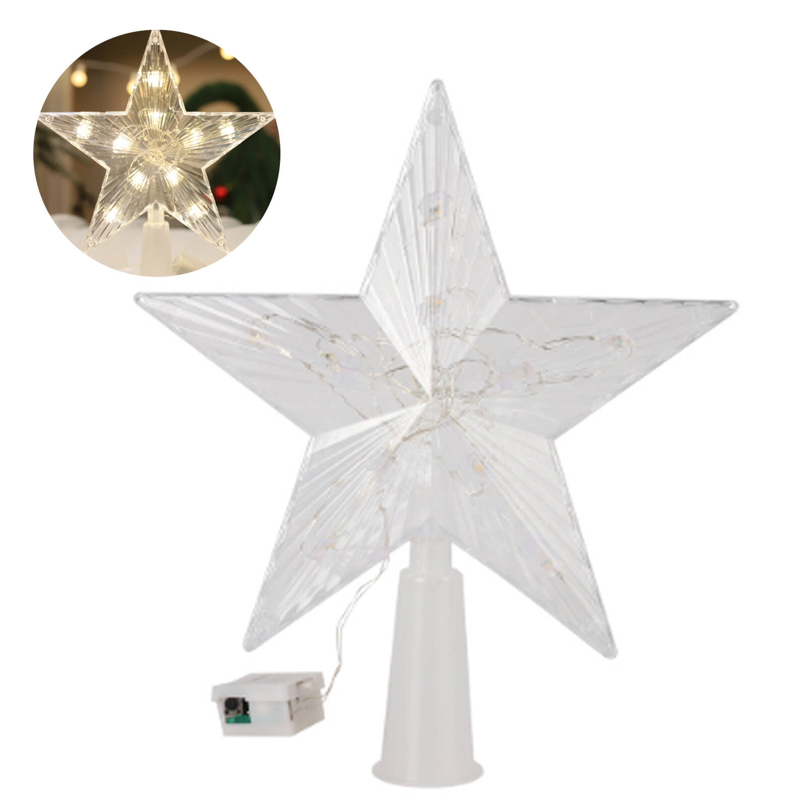 HIBIBUD Christmas Tree Topper,Timeless Angel Wing Treetopper,Velvety ...