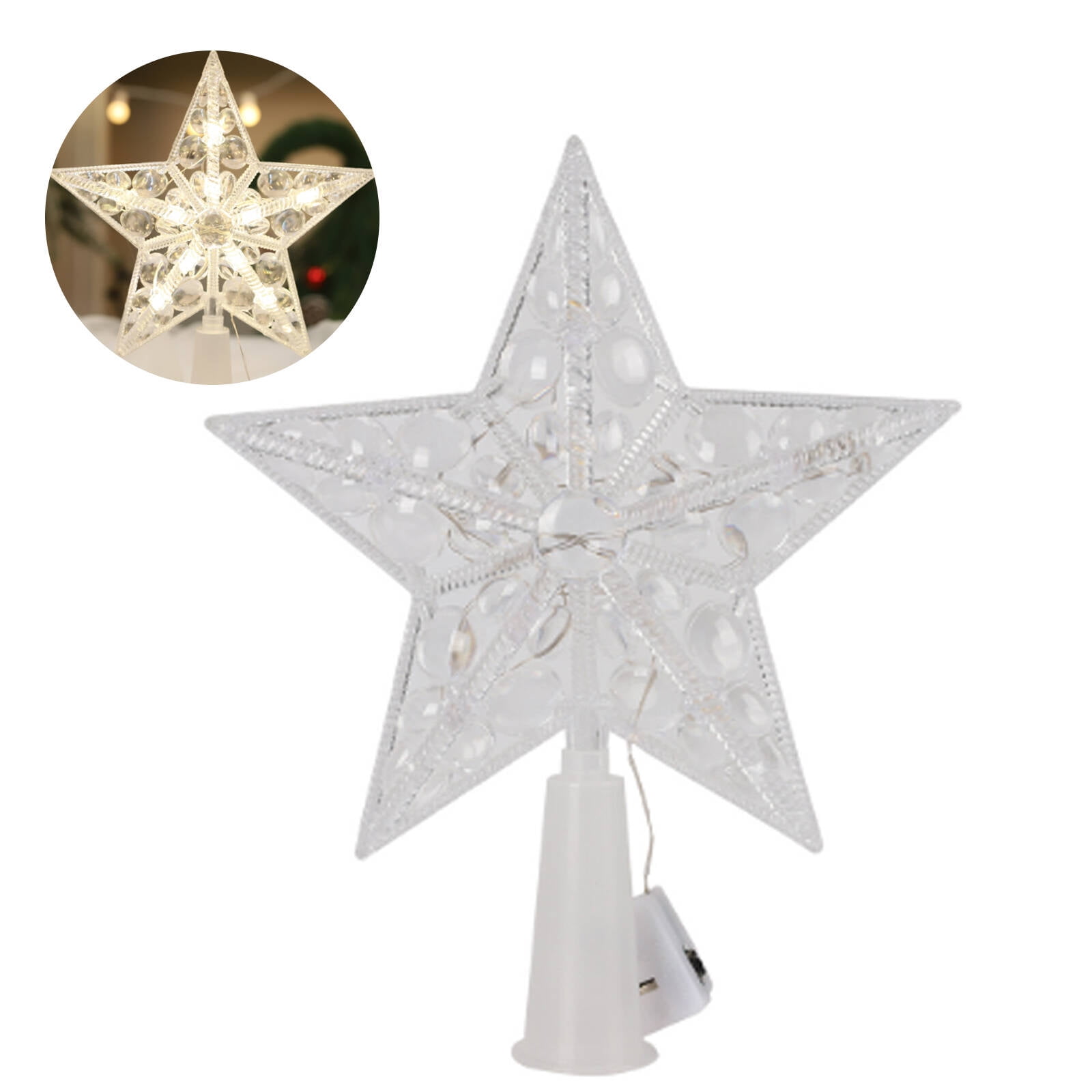 HIBIBUD Christmas Tree Topper,Timeless Angel Wing Treetopper,Velvety ...