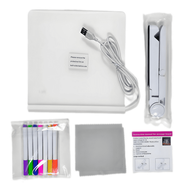 HIBIBUD Desk Whiteboard,High-Gloss Fluorescent Board,Acrylic Dry Erase ...