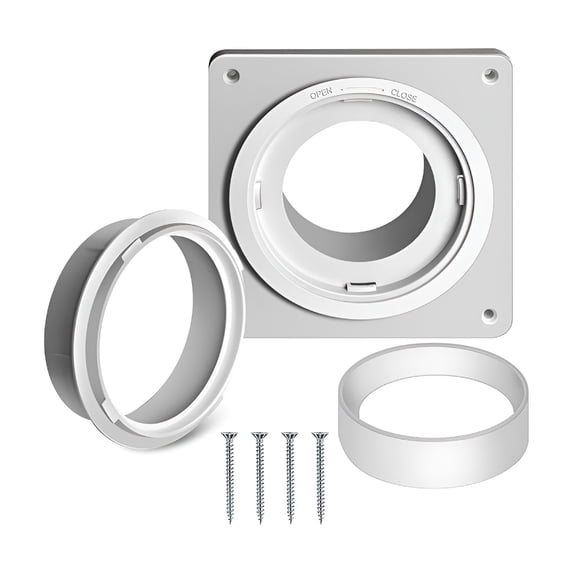 HIBIBUD Dry Vent Window Kit with Dryer Vent Hose Adjustable Window ...
