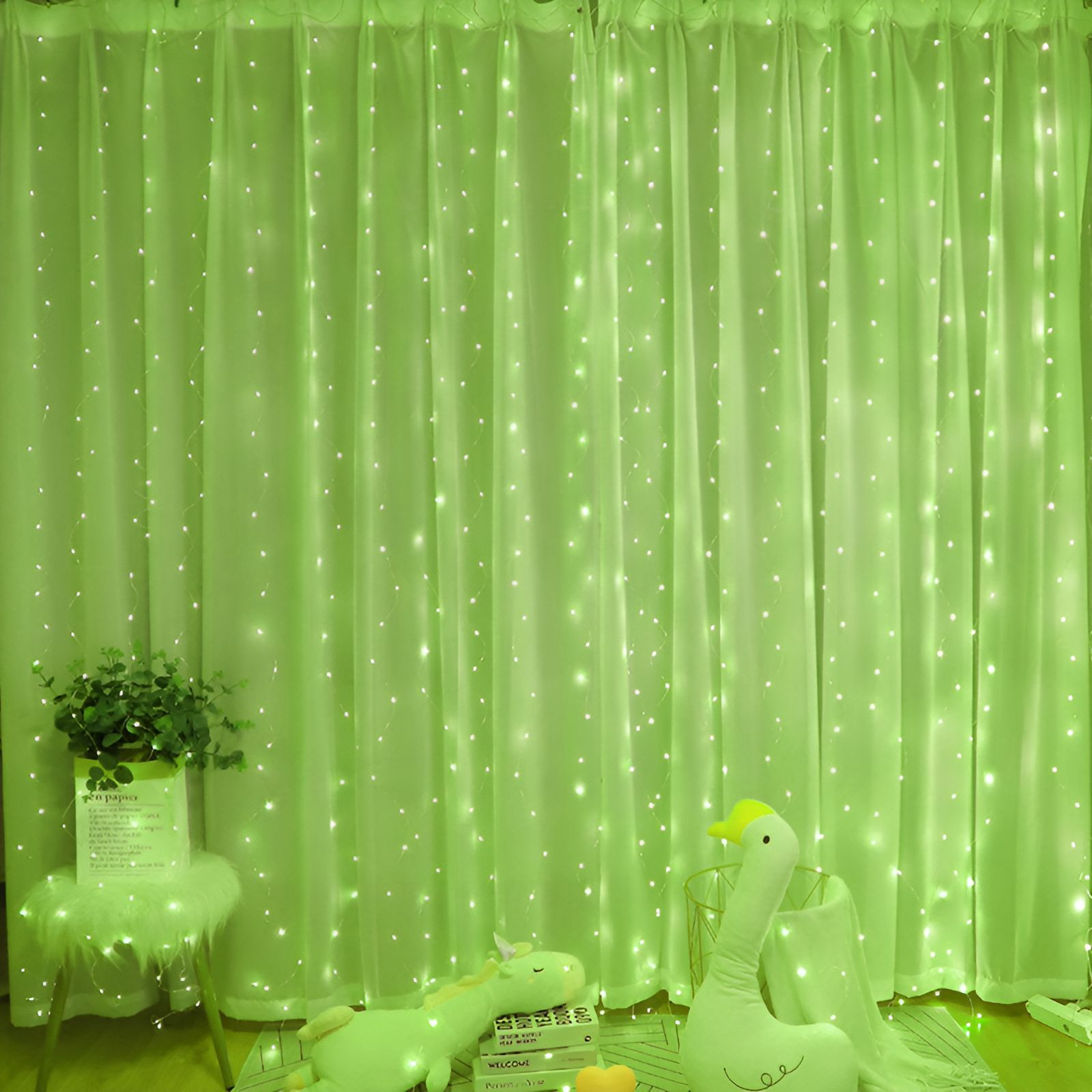 HIBIBUD Fairy Lights Battery Operated Versatile Lighting Modes Bedroom ...