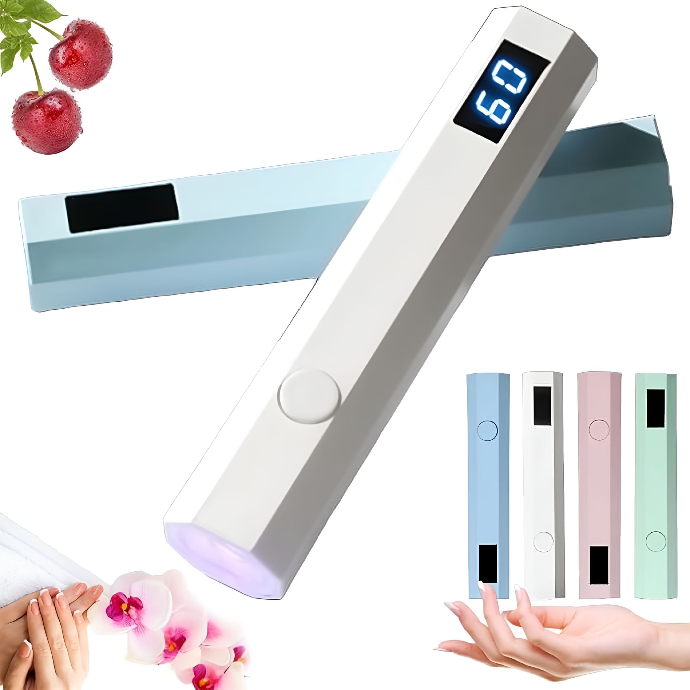 HIBIBUD Finger Nails UV Light, Handheld UV Light for Gel Nails ...